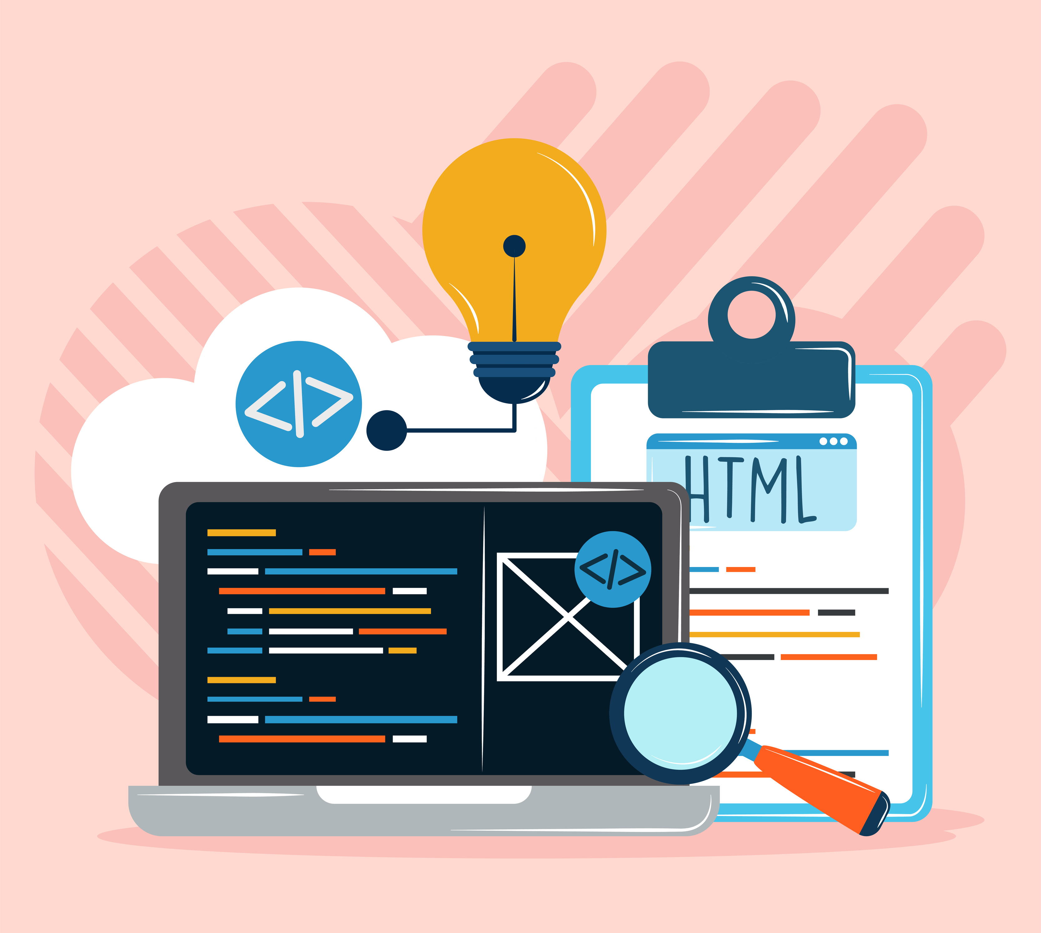 web page of software development 6100312 Vector Art at Vecteezy