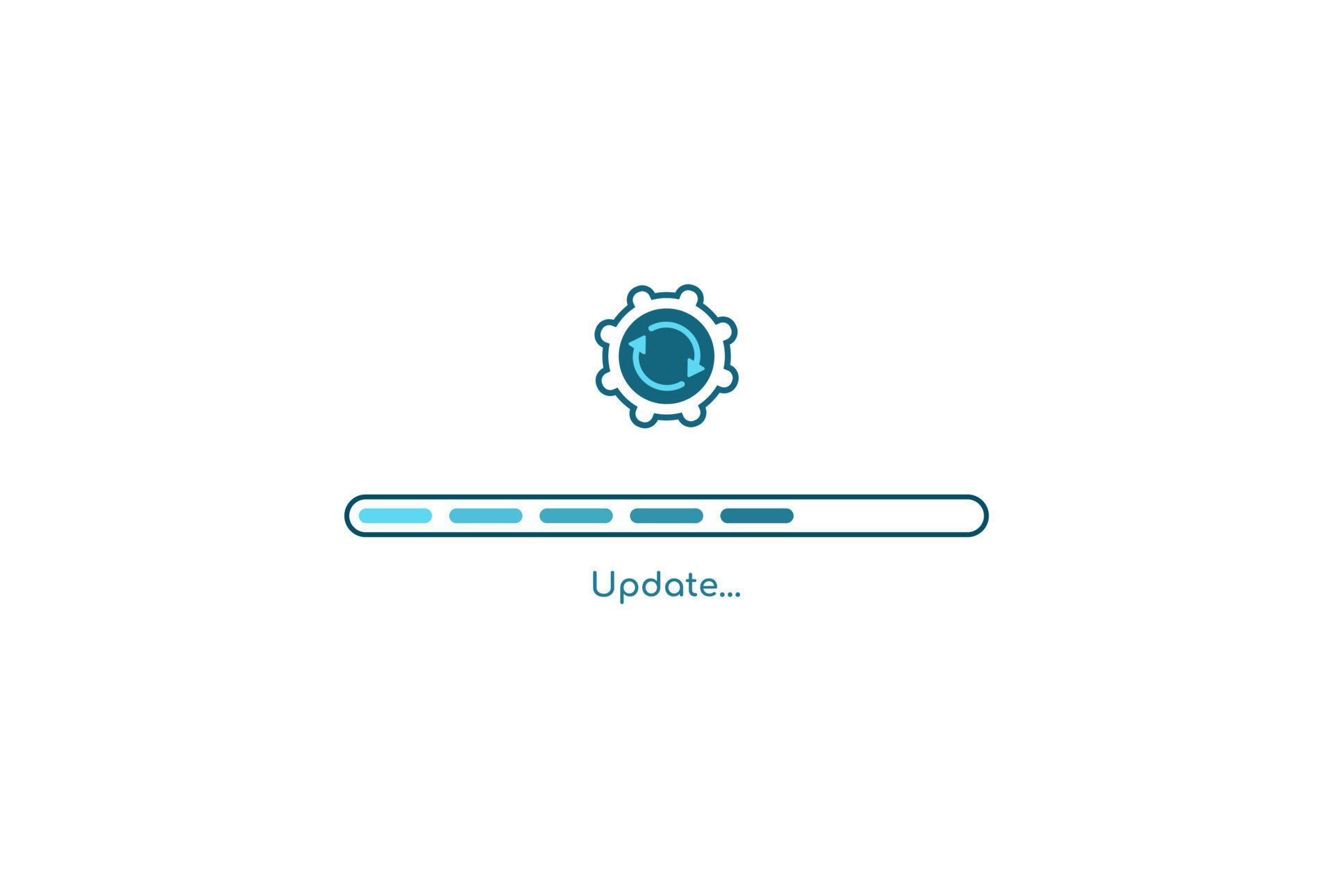 Update system icon, Improved application progress icon concept for ...