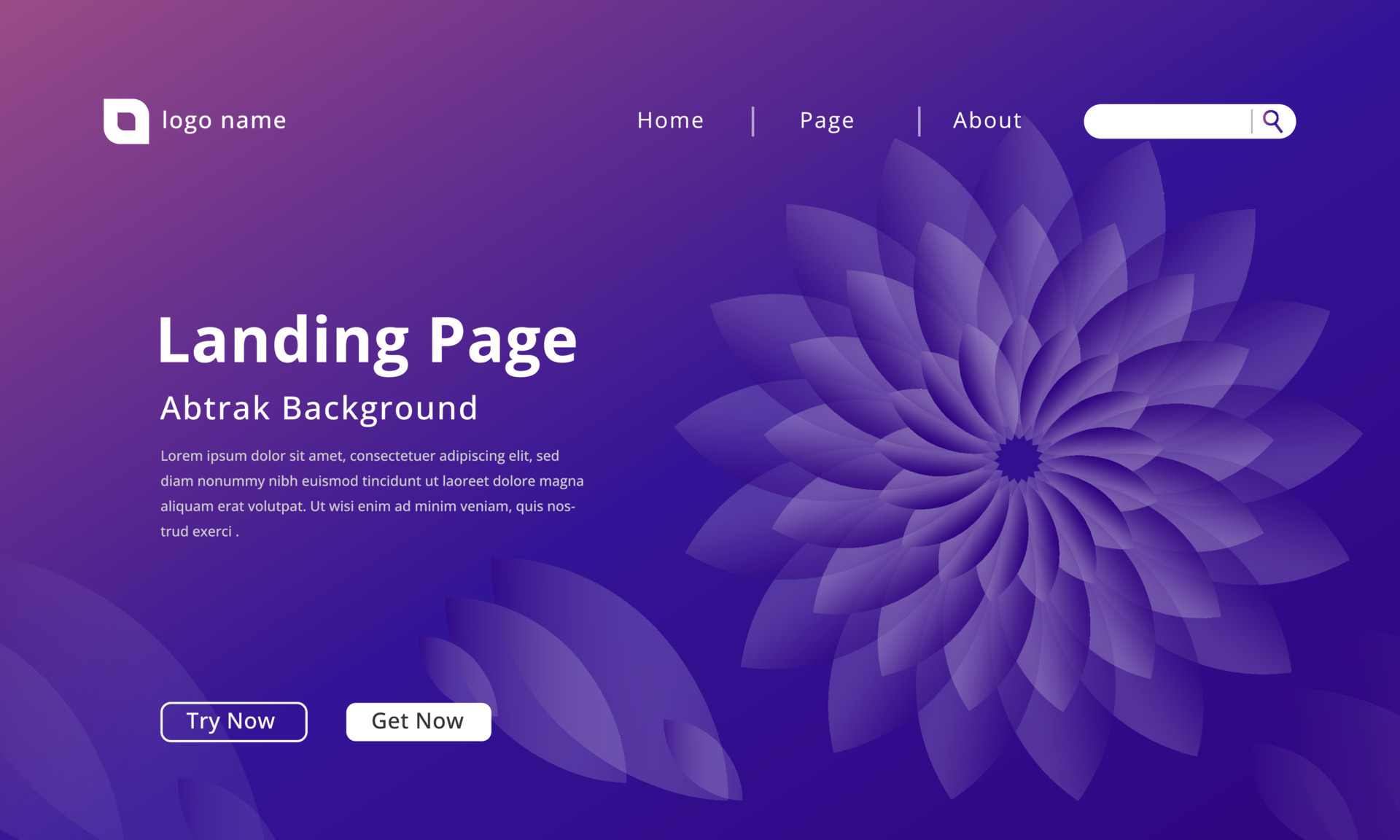 Landing page template set up for marketing. Modern web page design ...