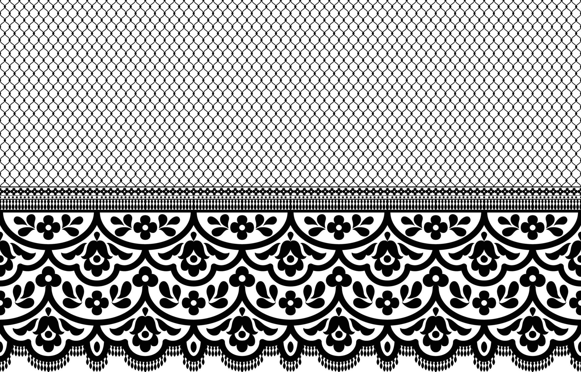 Seamless lace pattern, flower vintage vector background. 6121141 Vector ...