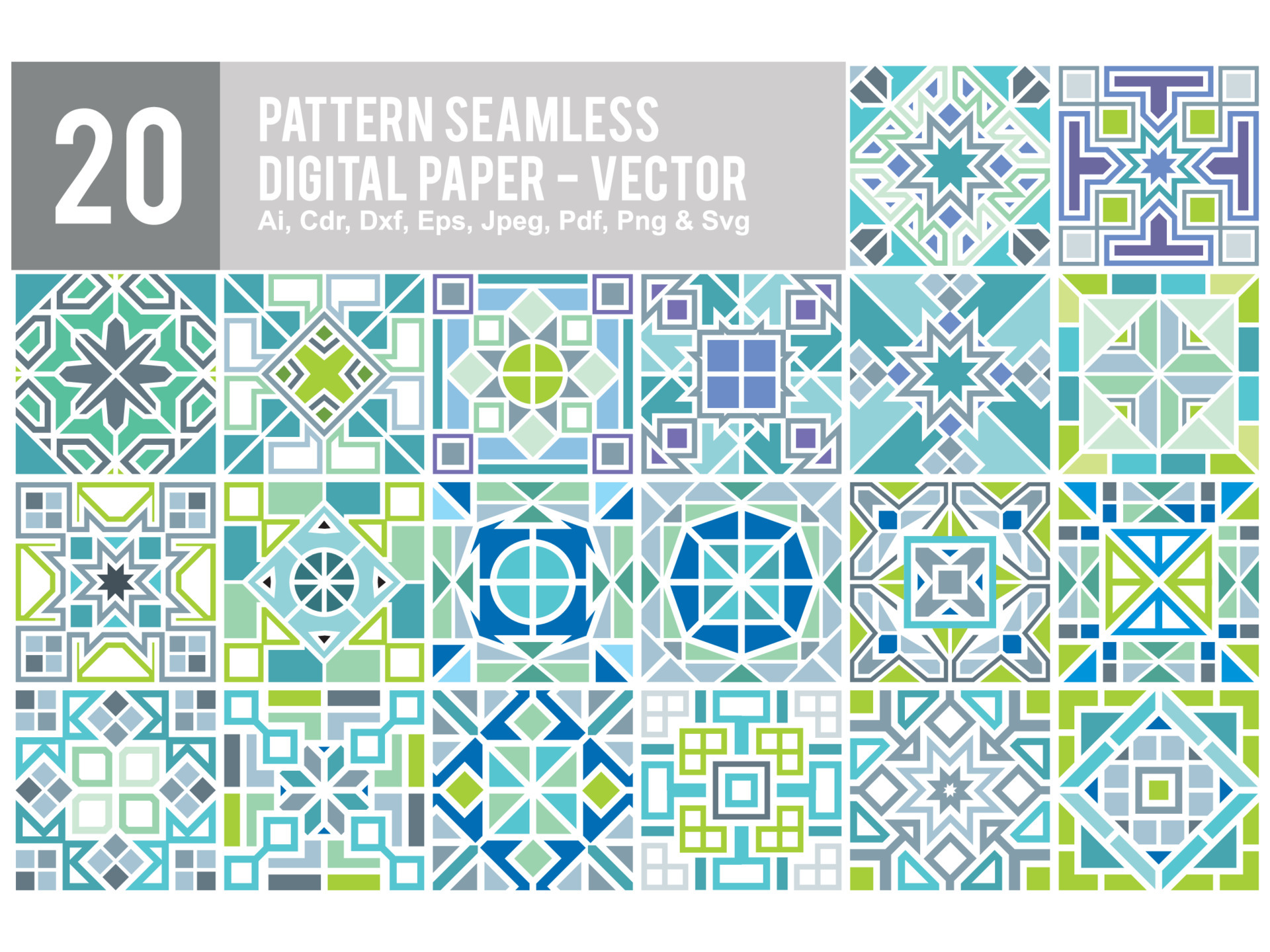 Colorful Pattern Seamless Set Pro 6127402 Vector Art at Vecteezy