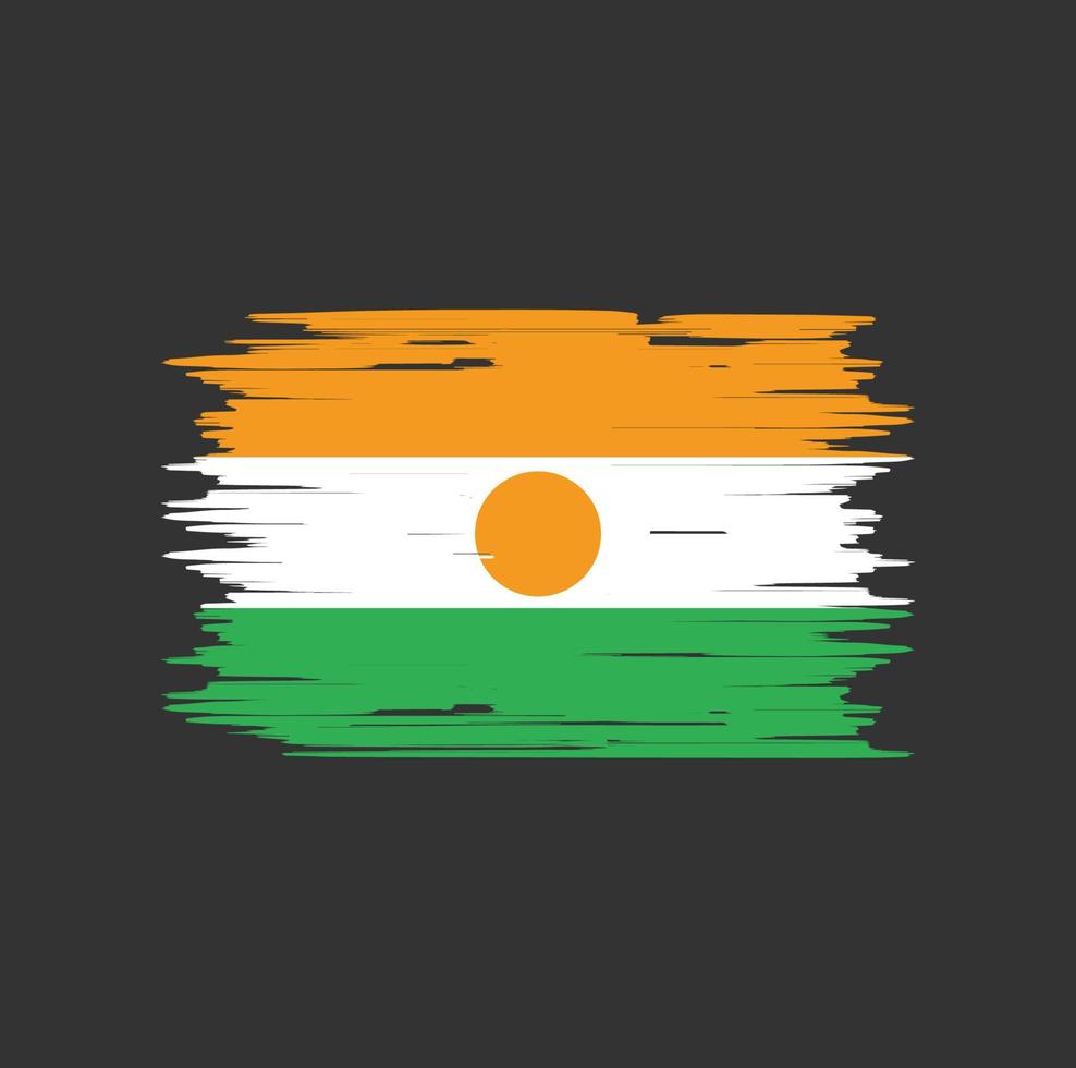 Niger Flag Brush 6129198 Vector Art at Vecteezy