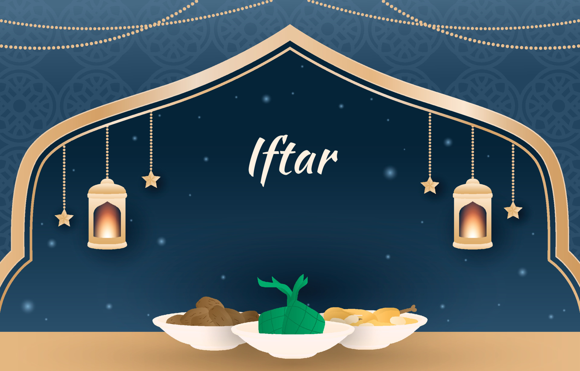 Iftar Food Background 6138551 Vector Art at Vecteezy