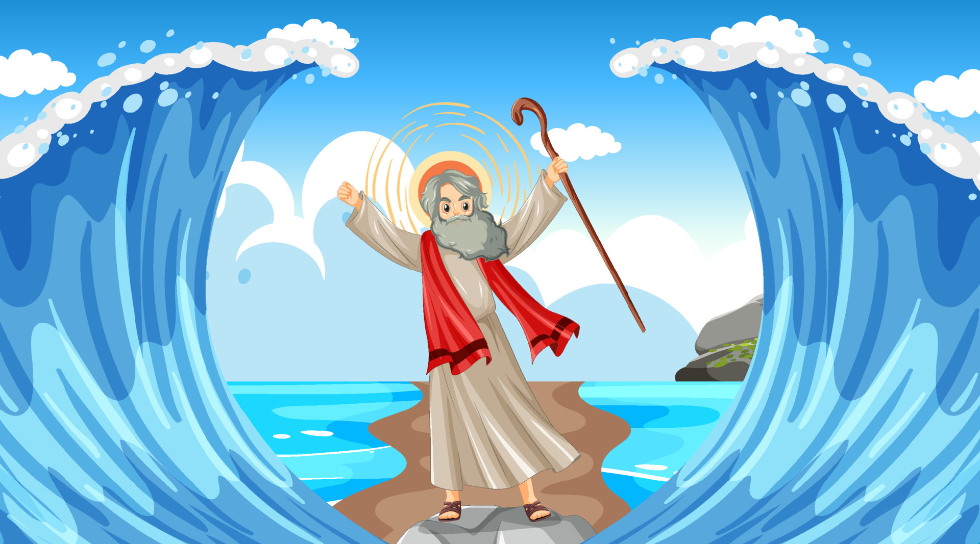 Cartoon Moses
