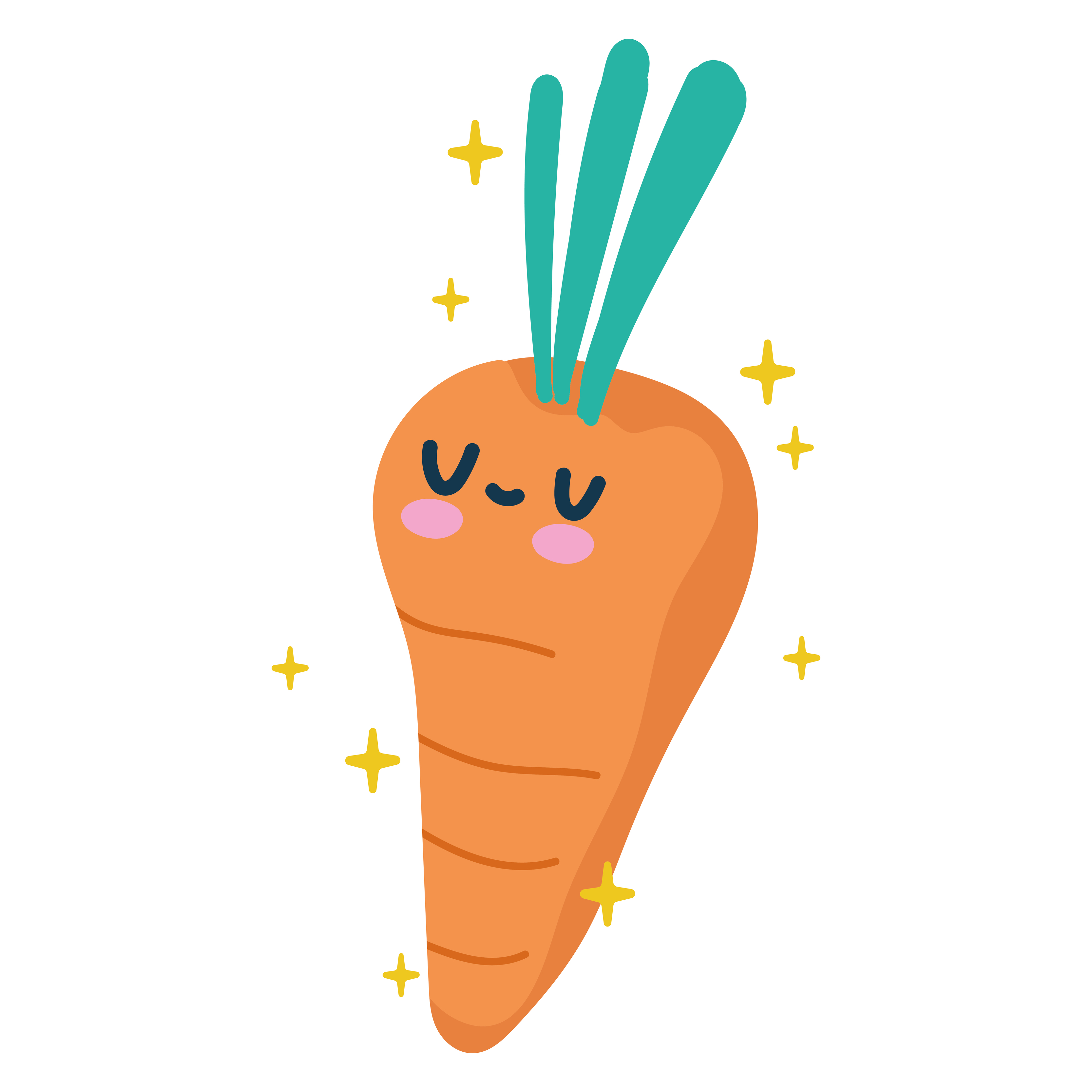 Cute Carrot Icon