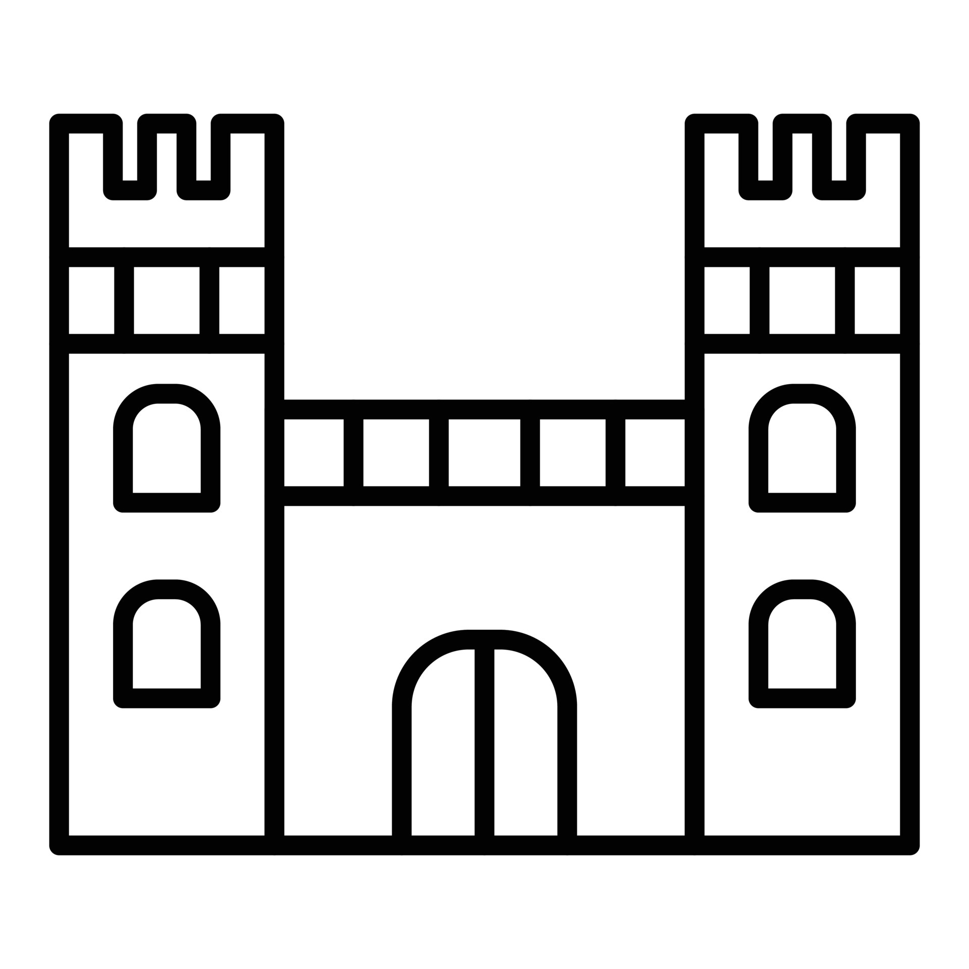 Castle Line Icon 6170180 Vector Art at Vecteezy