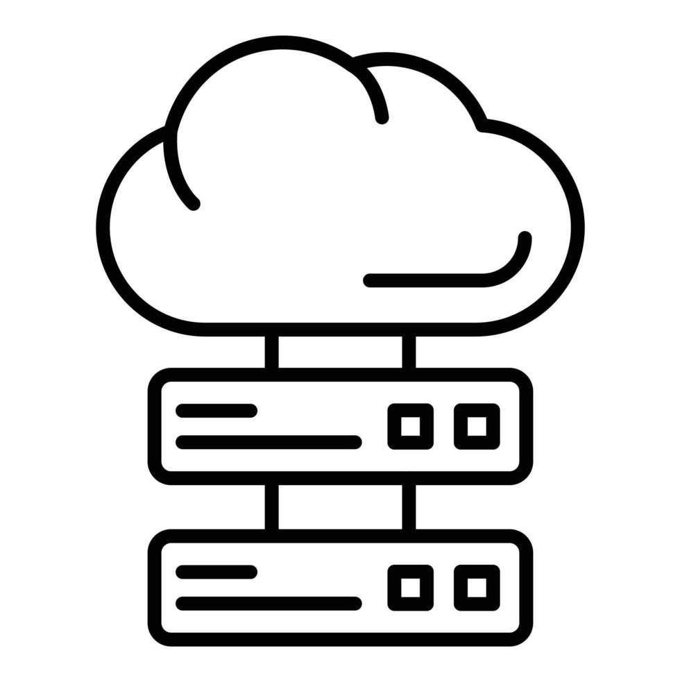 Cloud Storage Line Icon 6171822 Vector Art at Vecteezy
