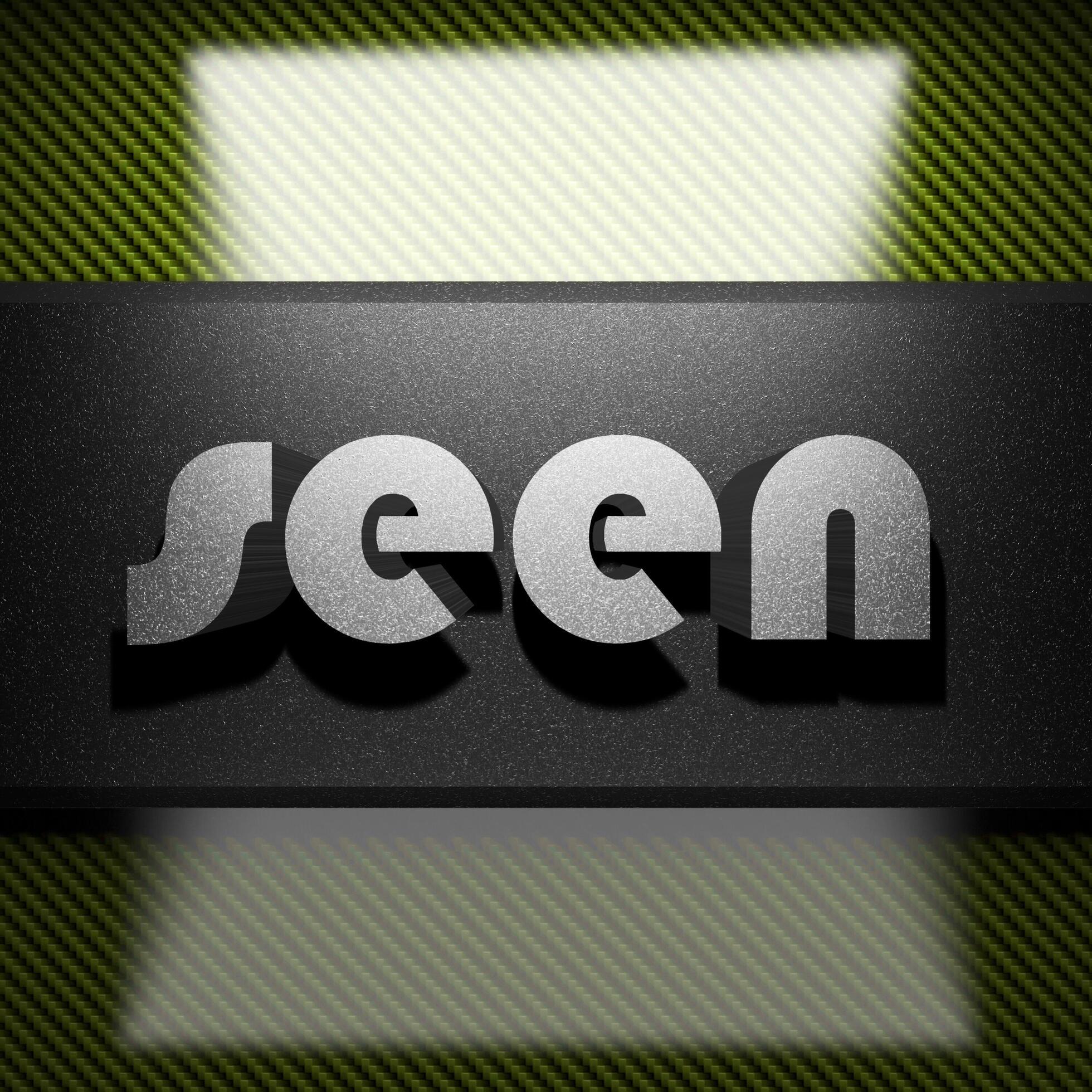 Seen Word Of Iron On Carbon 6177055 Stock Photo At Vecteezy seen-word-of-iron-on-carbon-6177055-stock-photo-at-vecteezy