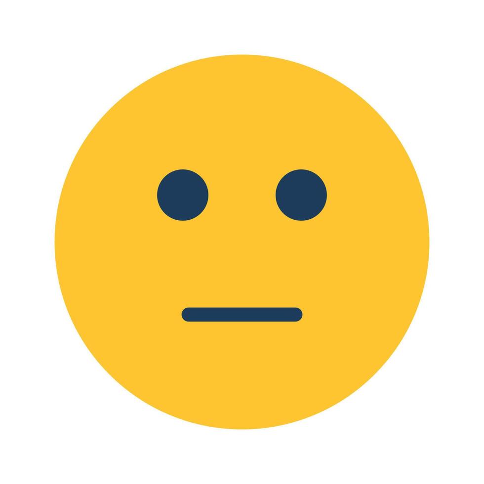 reactionless emoji Isolated Vector icon which can easily modify or edit ...