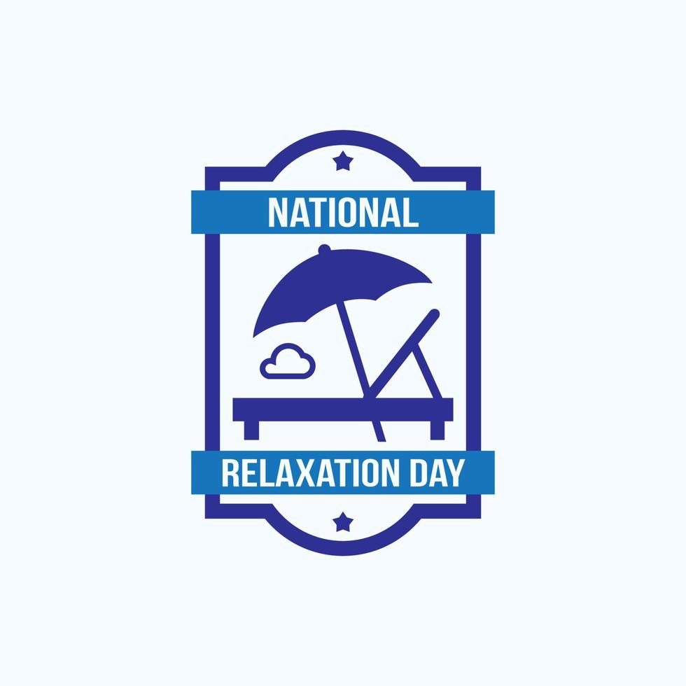 National Relaxation Day Vector Design 6182064 Vector Art At Vecteezy