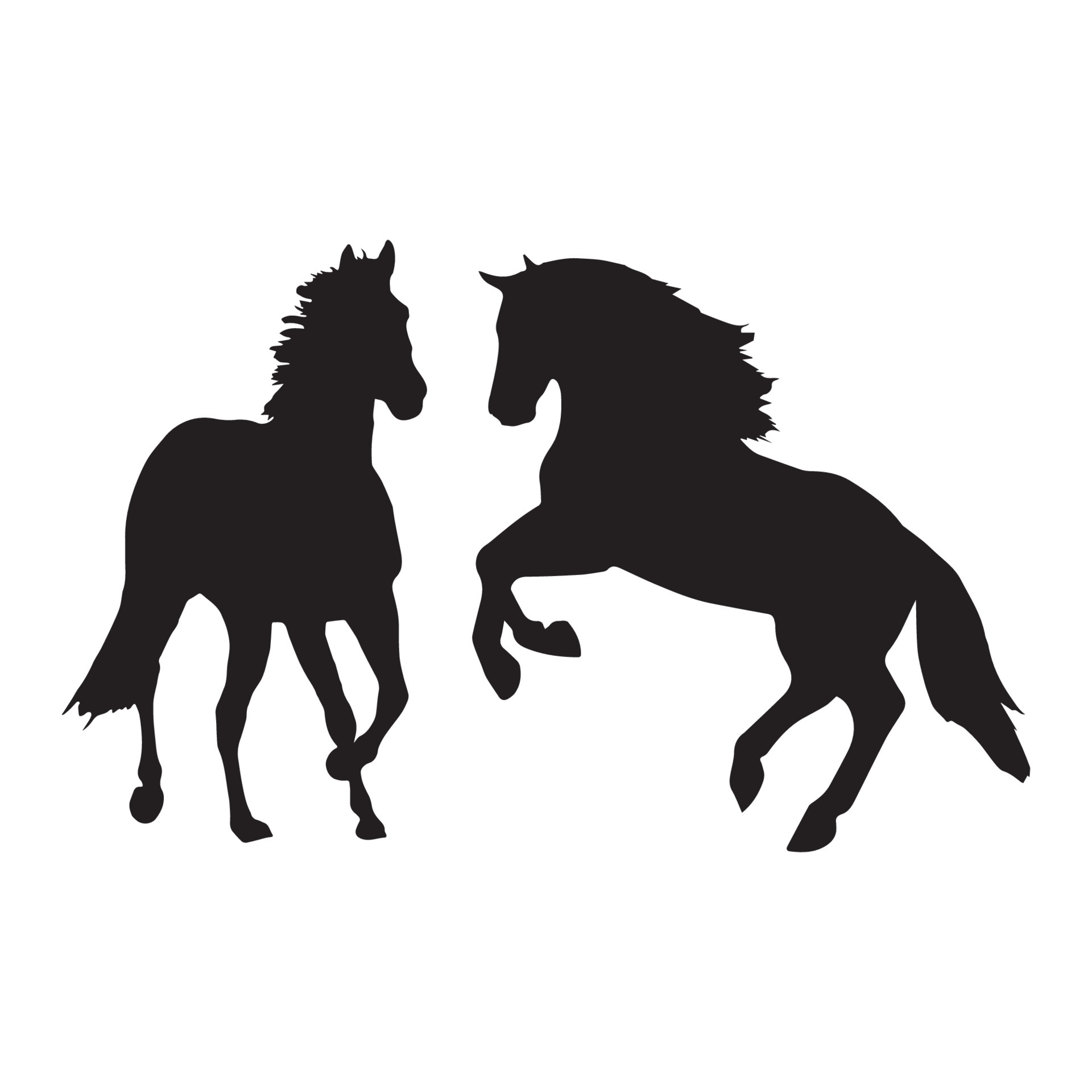 Horse silhouette Logo Icon Art 6182578 Vector Art at Vecteezy