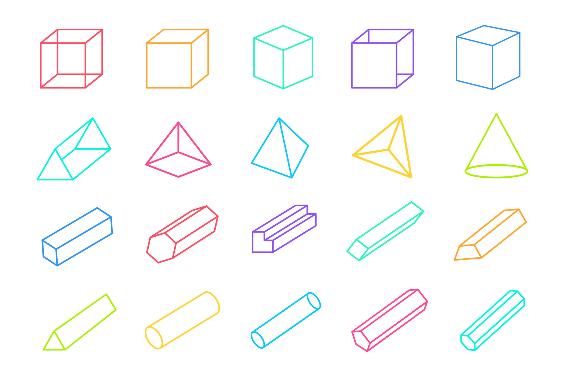 Memphis Elements. simple geometric line object structure shape 6193968 ...