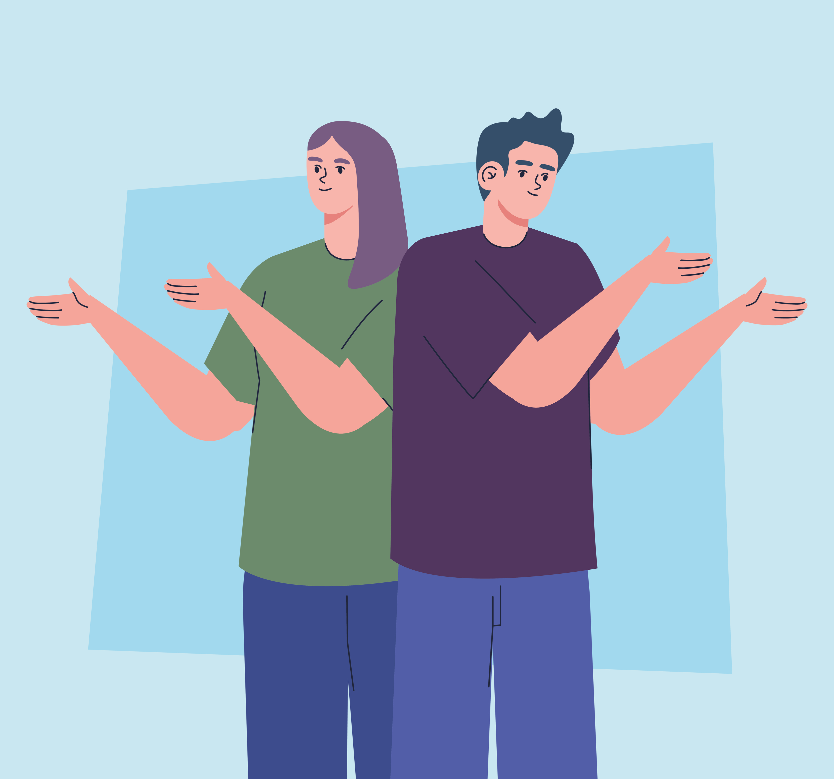 people with hand pointing 6198070 Vector Art at Vecteezy