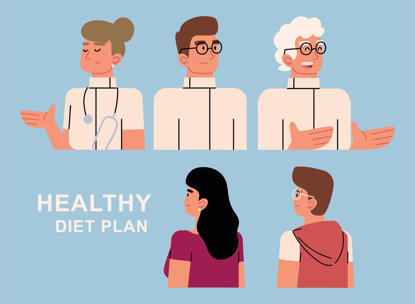 healthy diet plan 6199850 Vector Art at Vecteezy