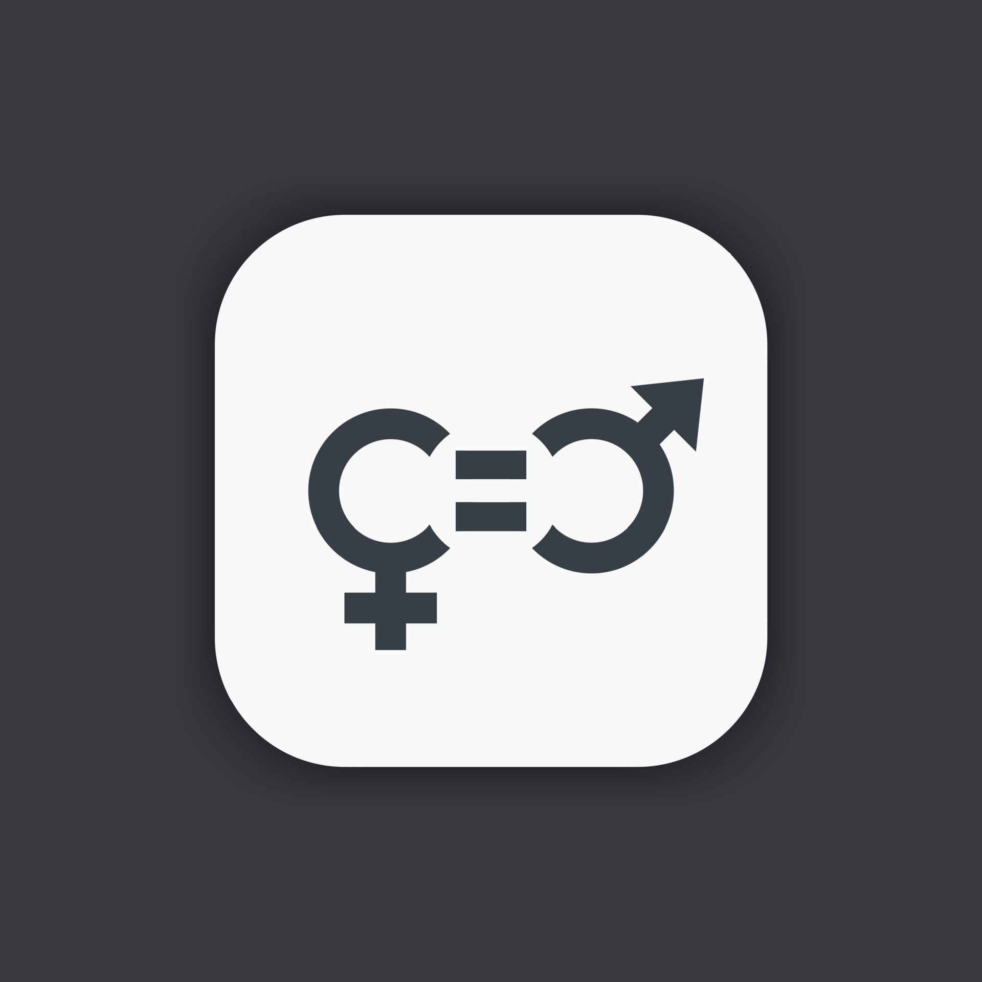 Icono De Equidad De Género Pictograma Vectorial 6201671 Vector En Vecteezy
