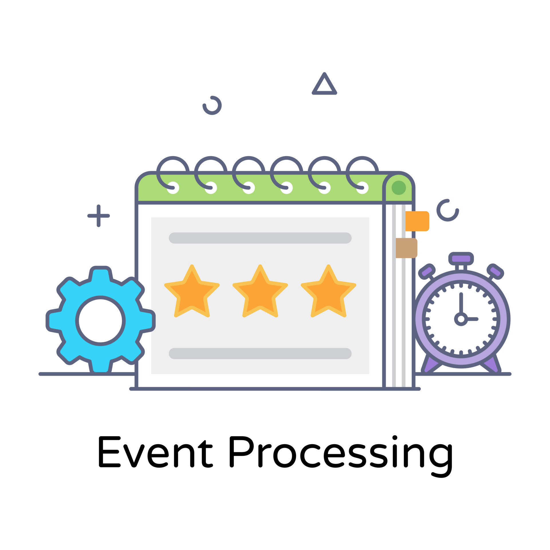Editable colorful flat design of event processing icon 6206778 Vector ...