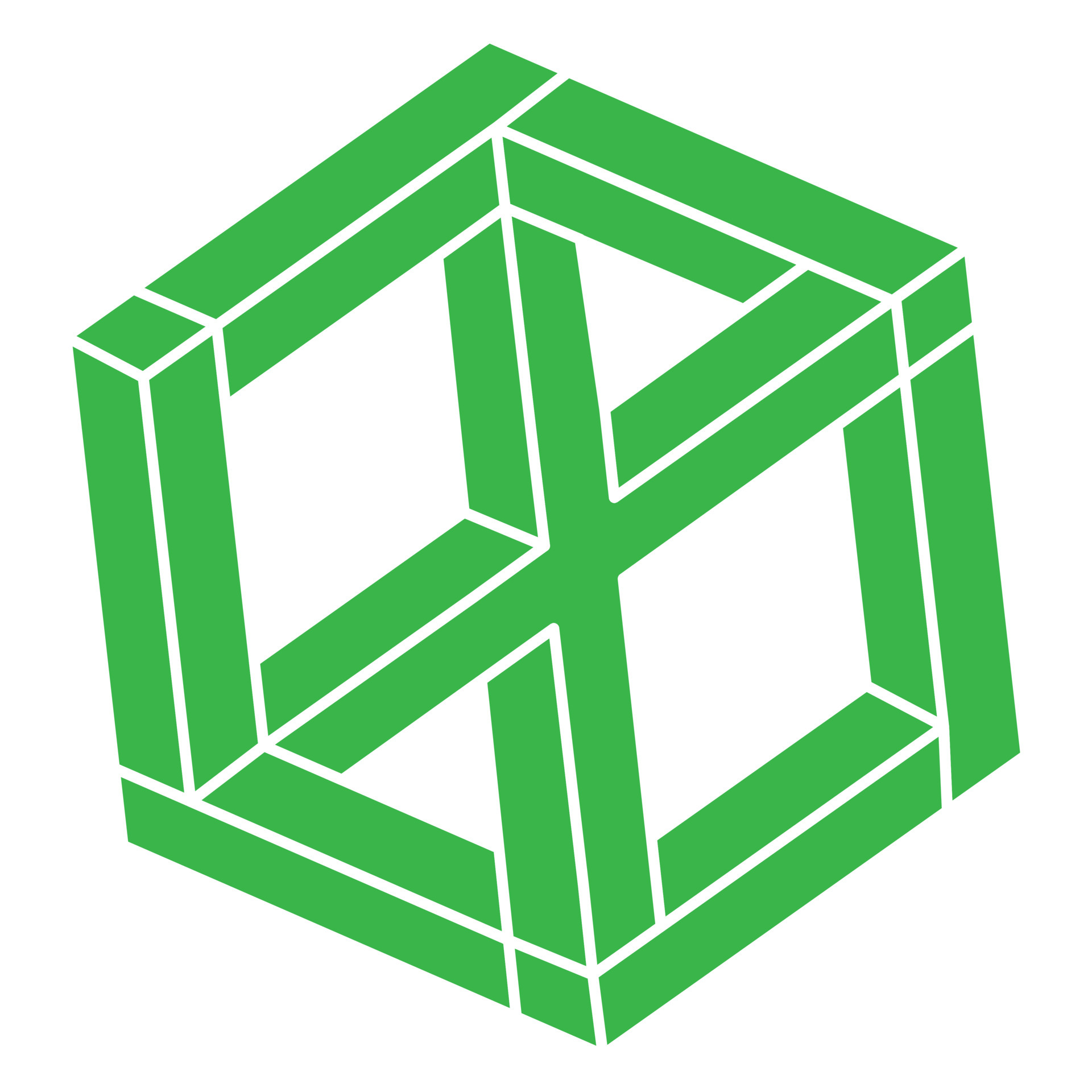 Impossible optical illusion shape. Logo. Optical art objects. Impossible figures. Unreal ...