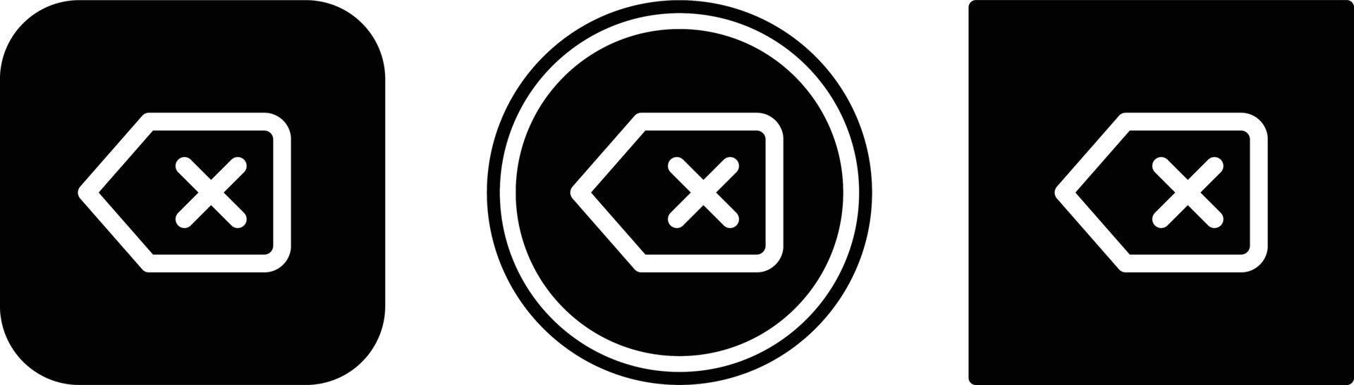 delete icon . web icon set . icons collection. Simple vector ...