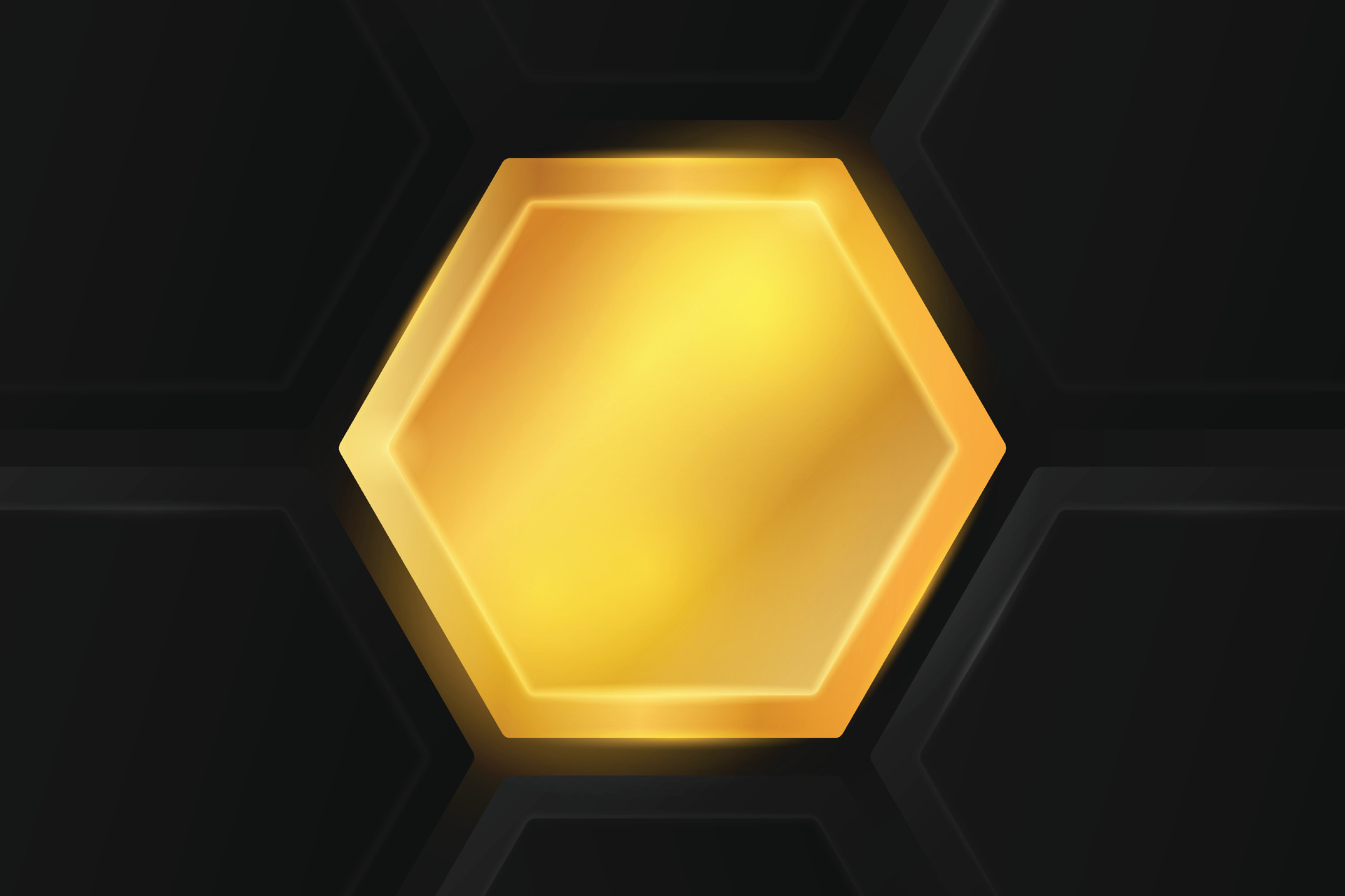 Vector abstract golden hexagon shape glowing effect graphic background ... Vector abstract golden hexagon shape glowing effect graphic background ...