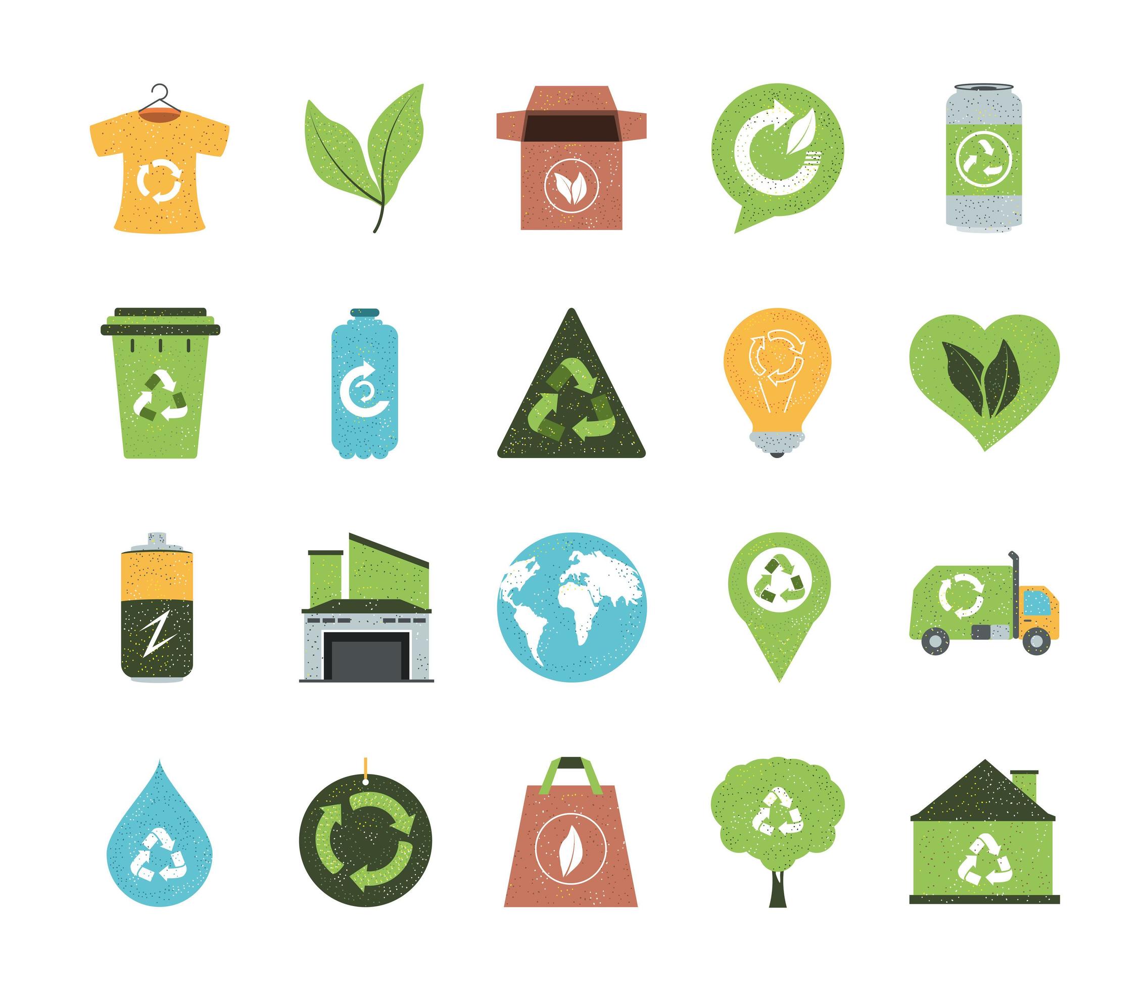 set of recycle 6211295 Vector Art at Vecteezy