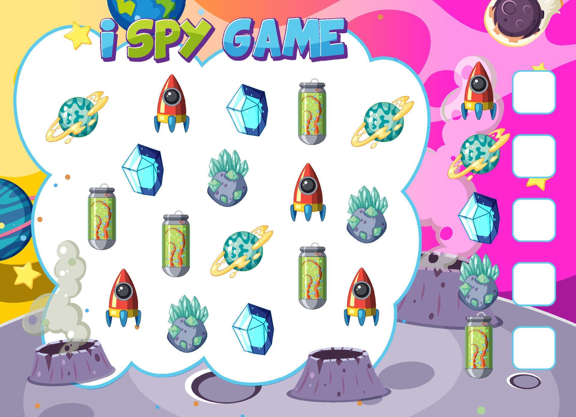 Math counting game template of space 6211789 Vector Art at Vecteezy