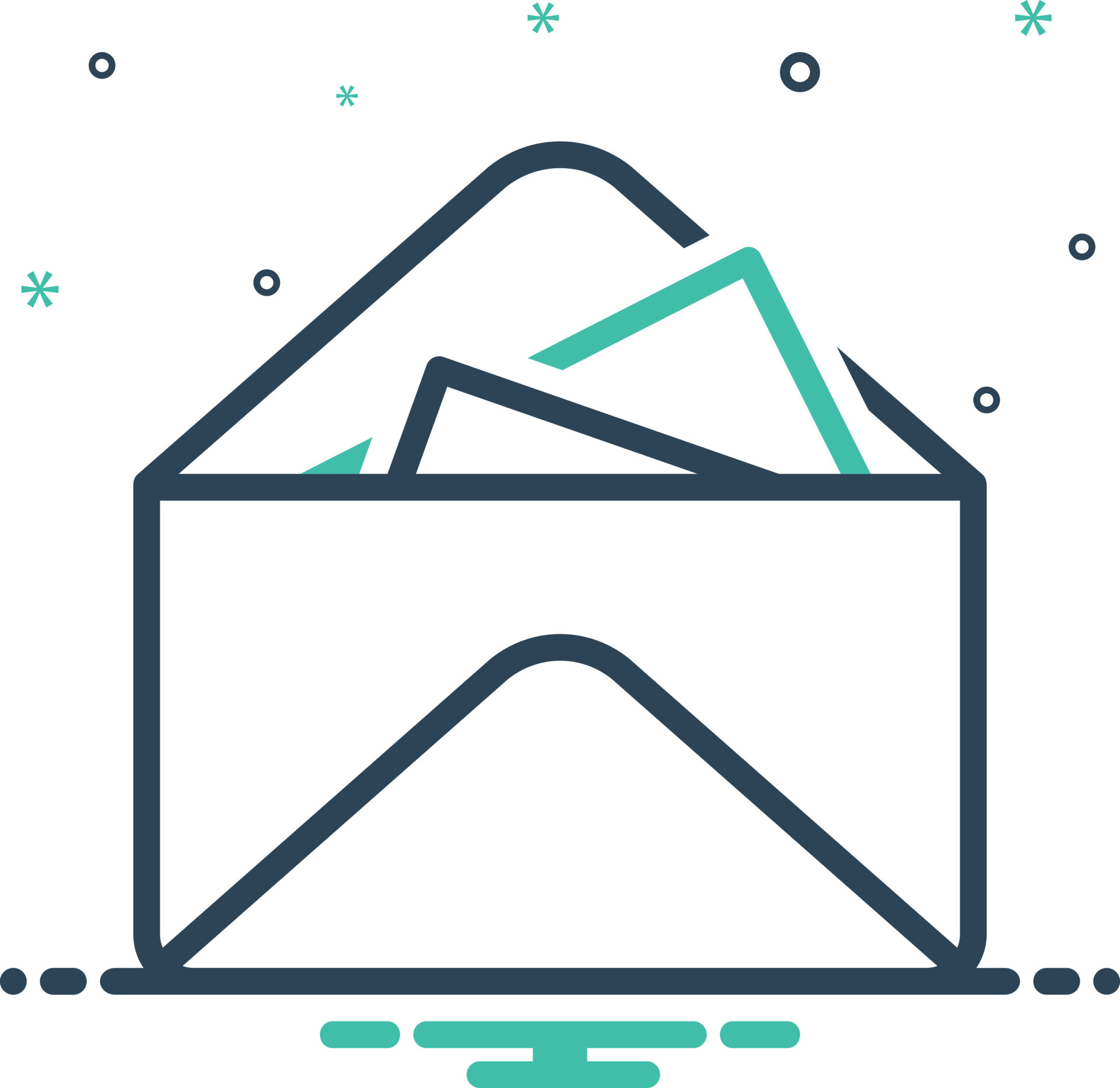 Mix Icon For Inbox Message 6218372 Vector Art At Vecteezy