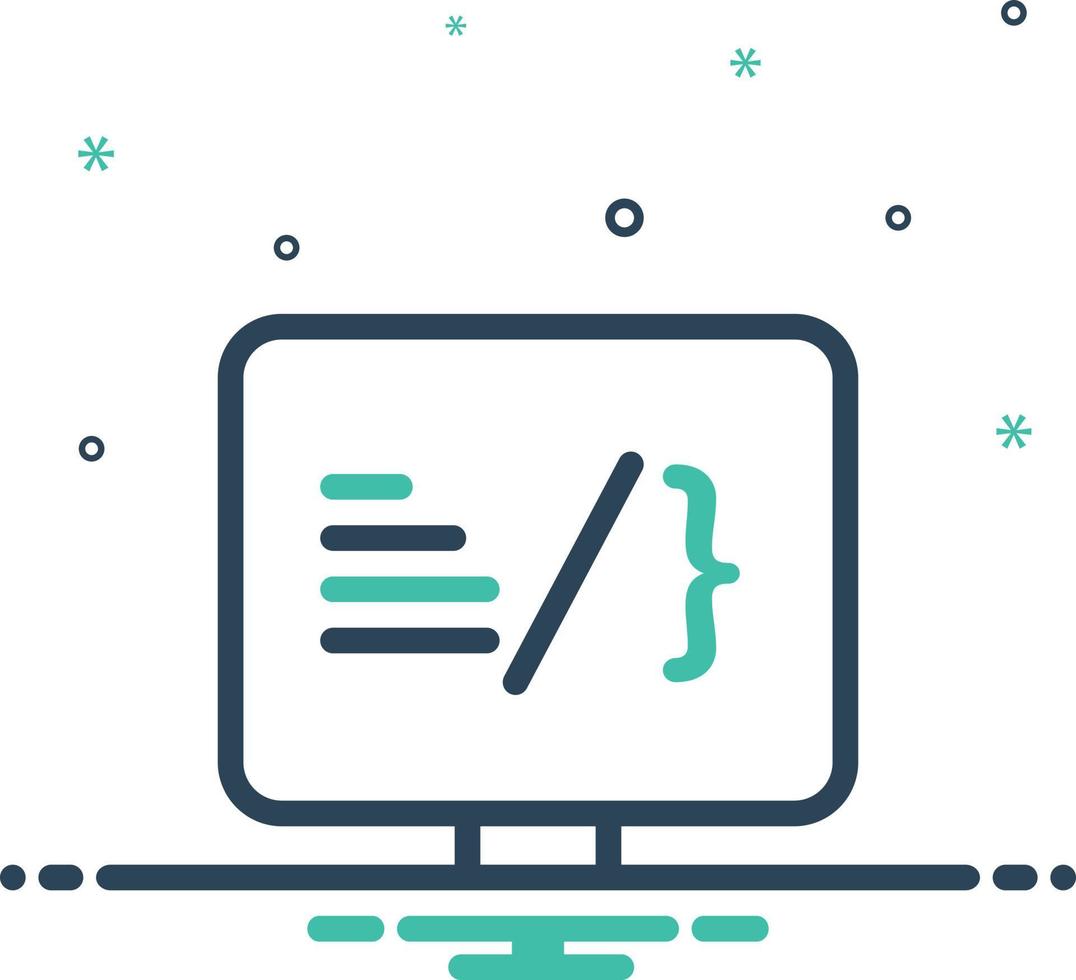 Mix icon for coding 6219070 Vector Art at Vecteezy