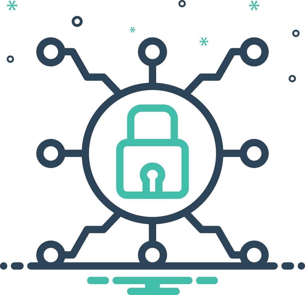 Mix icon for secure connection 6219200 Vector Art at Vecteezy