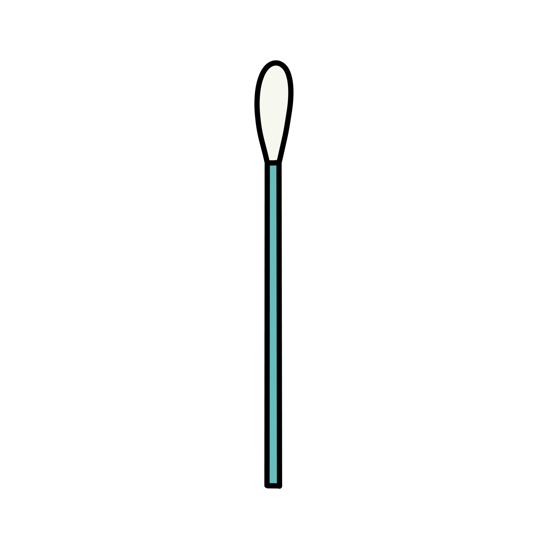 Cotton Swab For Medical Tests Vector Isolated Illustration 6219558 Vector Art At Vecteezy