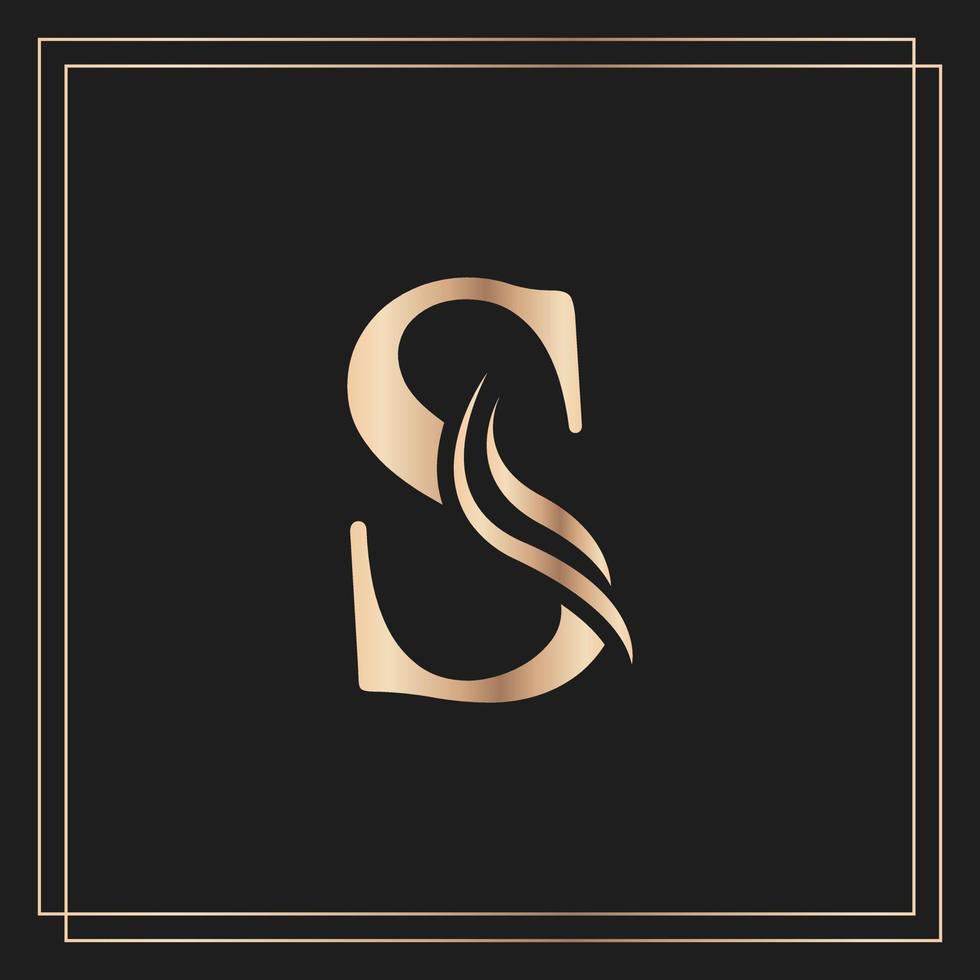 Imagen Elegante De La Letra S