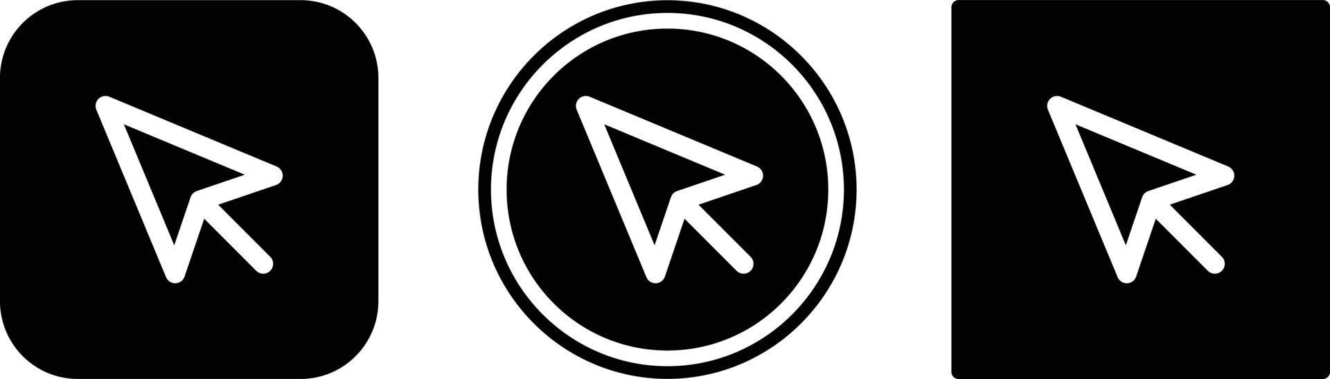 mouse pointer icon . web icon set . icons collection. Simple vector ...