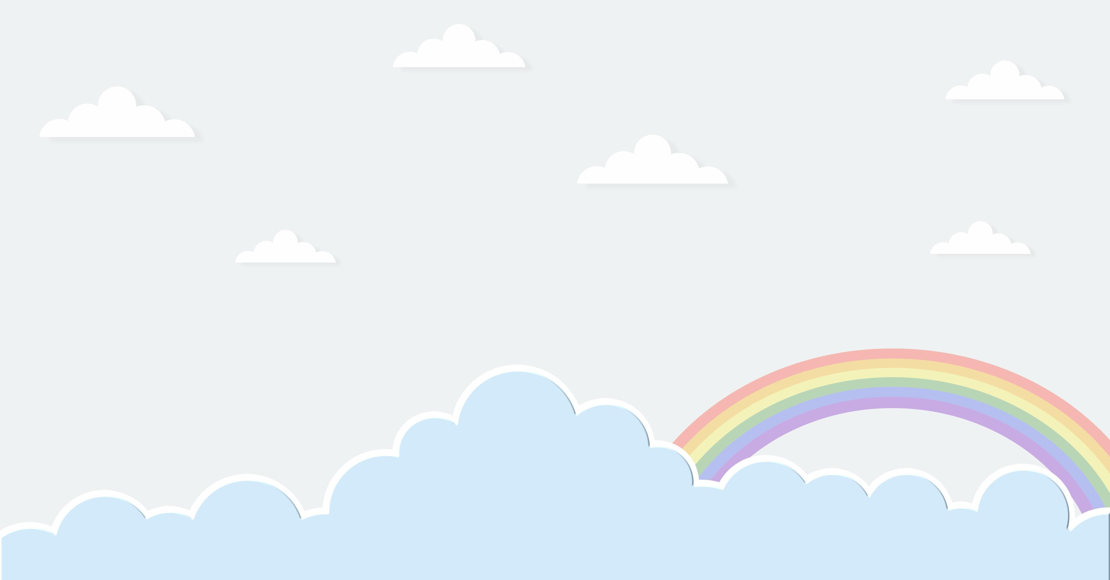 Abstract kawaii Cool Colorful Cloud Sky rainbow background. Soft ... Abstract kawaii Cool Colorful Cloud Sky rainbow background. Soft ...