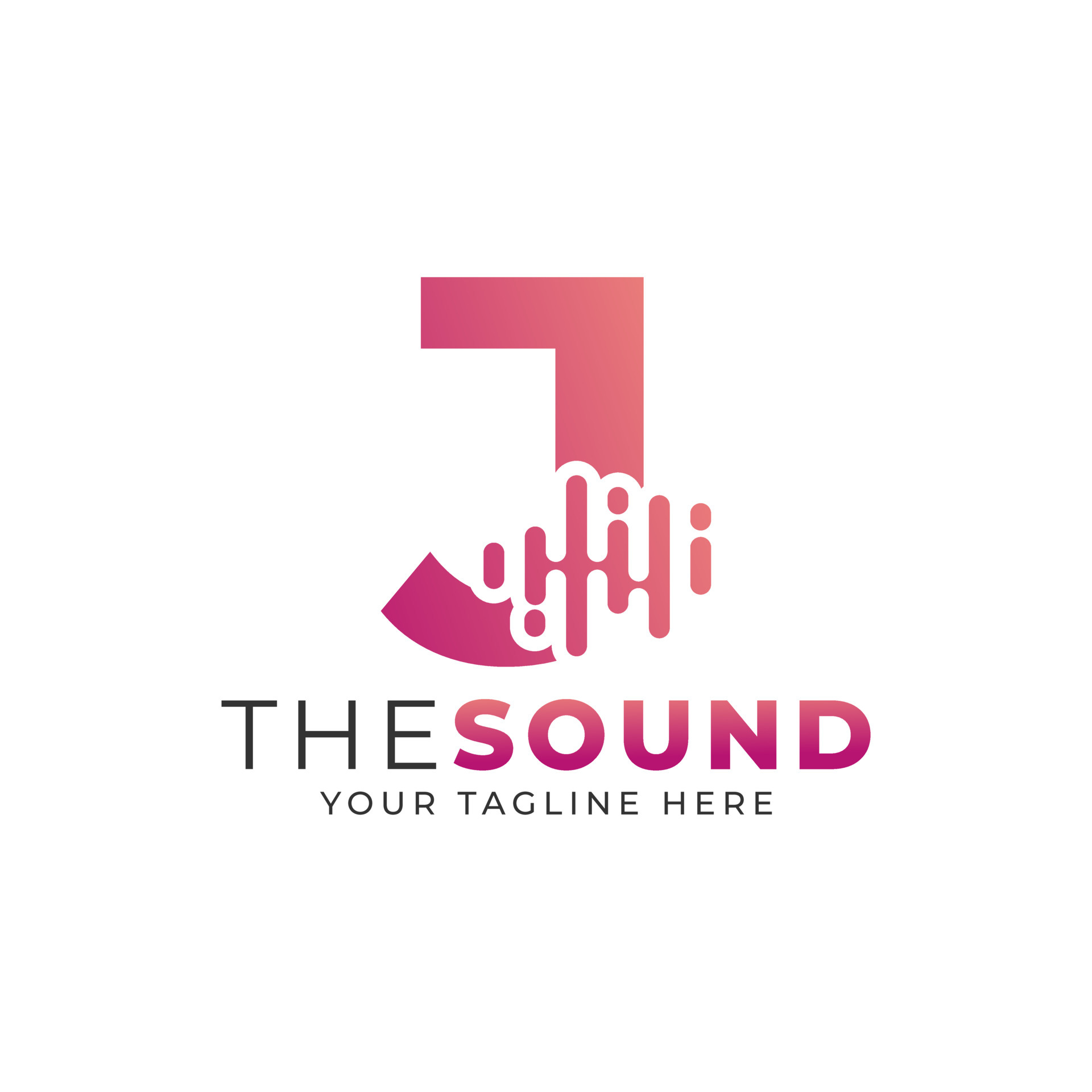 Music Logo. Creative Letter J Trendy Design Logo Concept with Sound ...
