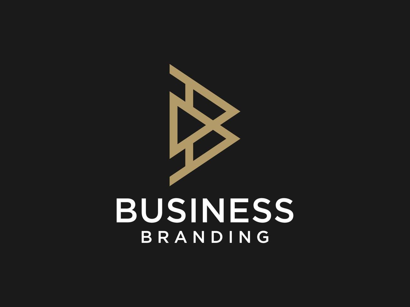 logotipo abstracto de la letra inicial b. minúsculas de forma ...