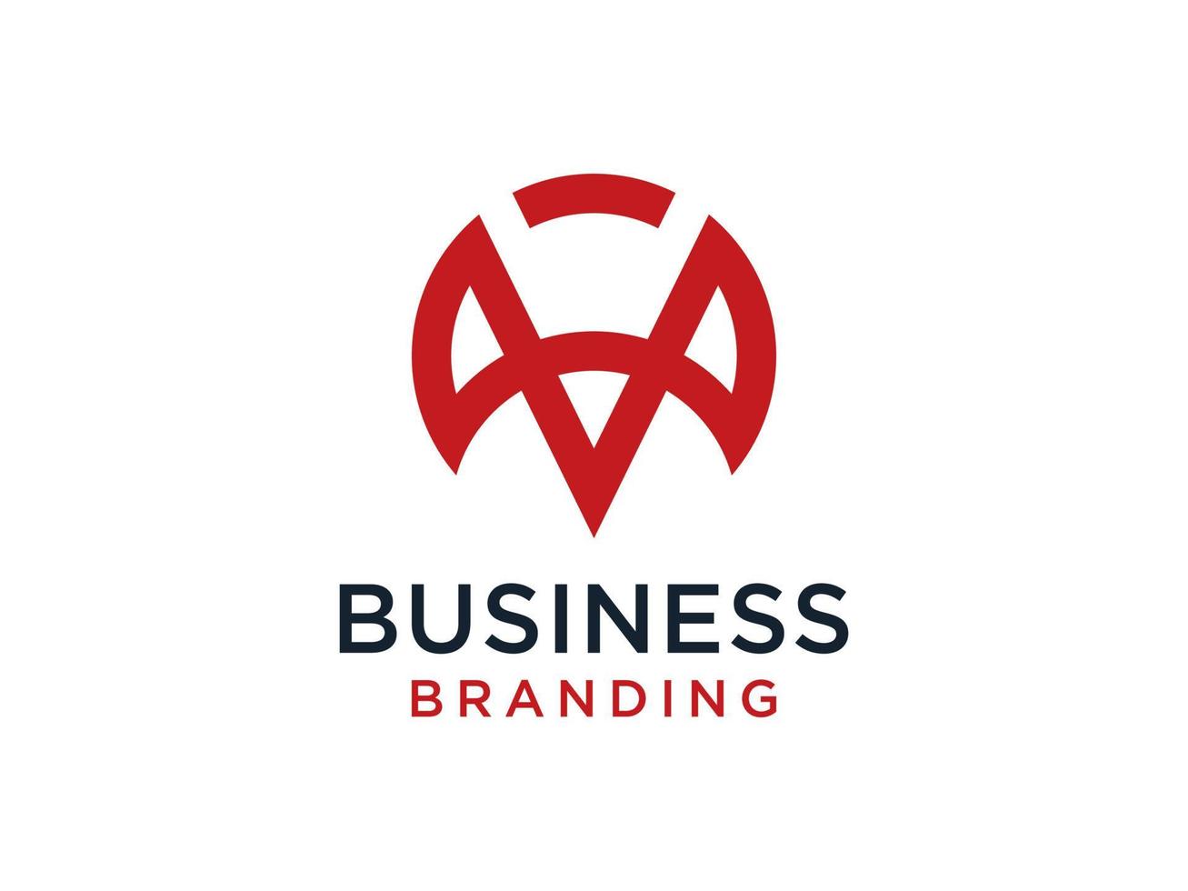 Abstract Initial Letter V And M Linked Logo Red Geometric Shape Arrow abstract-initial-letter-v-and-m-linked-logo-red-geometric-shape-arrow