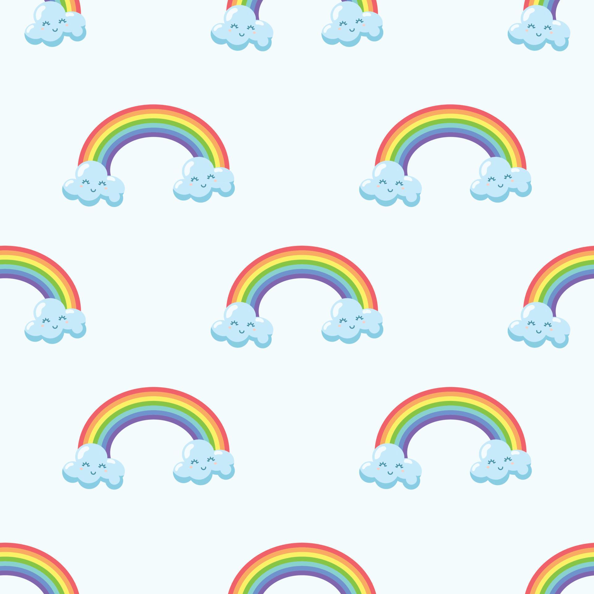Seamless rainbow cartoon pattern 6263803 Vector Art at Vecteezy