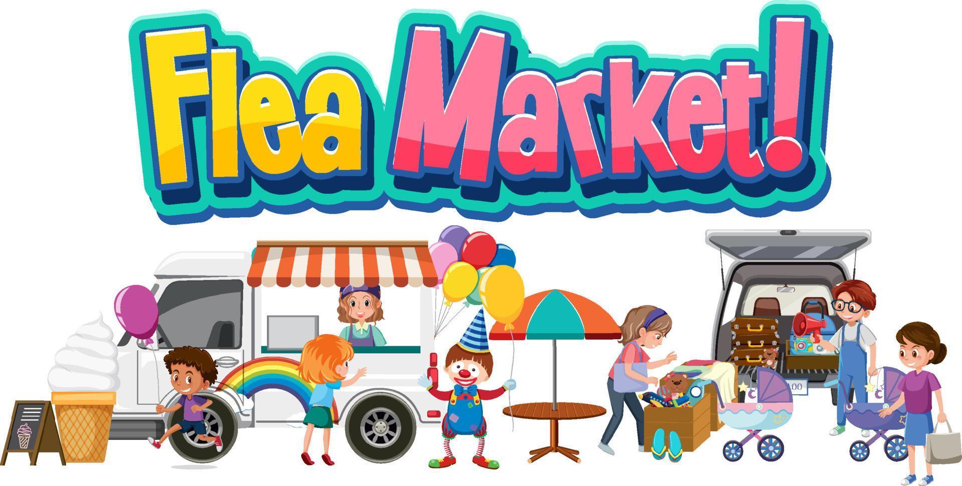 Flea Market Logo 98 Flea Market Poster Stock Photos, High Res