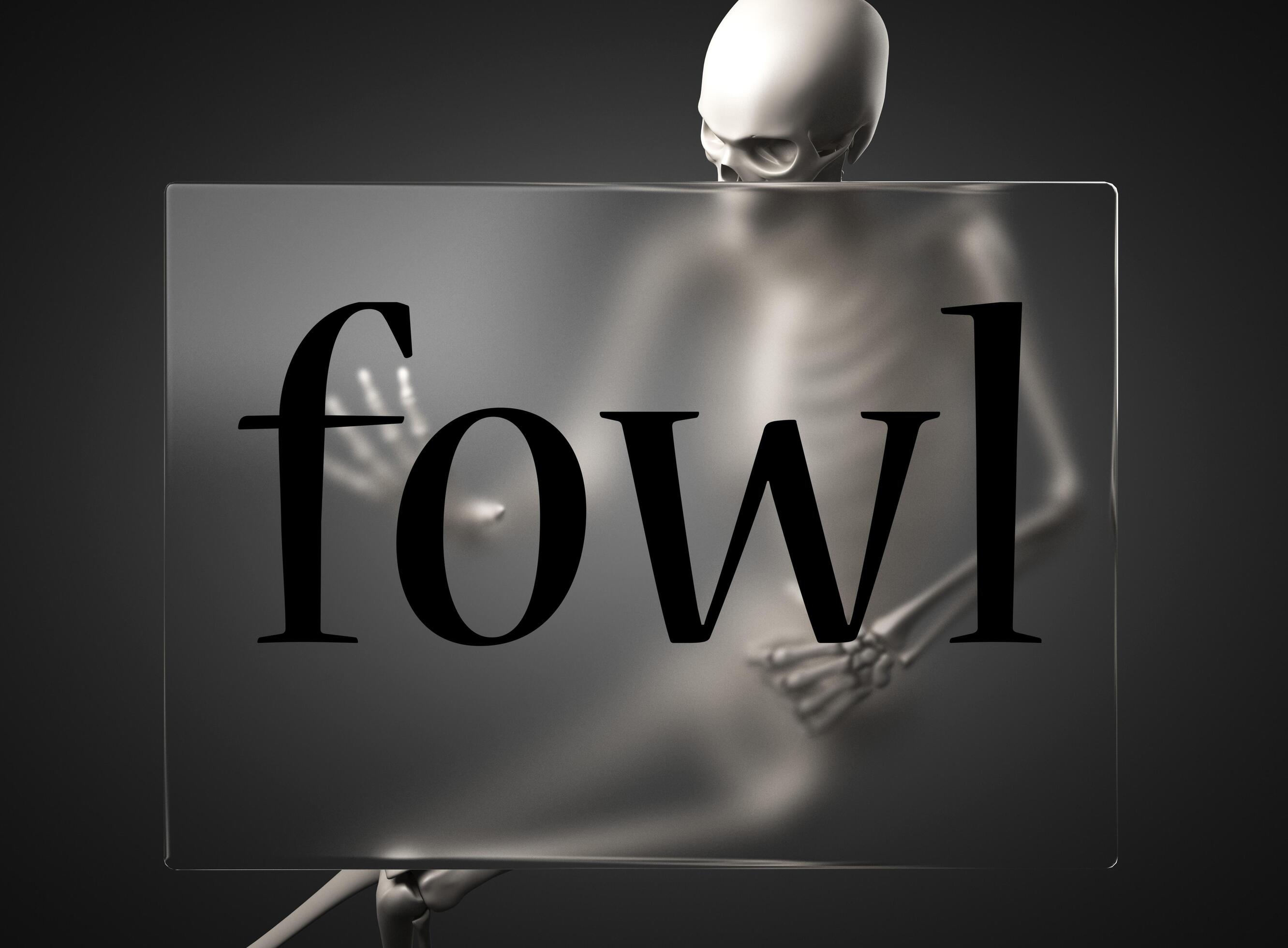 Fowl Word On Glass And Skeleton 6279703 Stock Photo At Vecteezy fowl-word-on-glass-and-skeleton-6279703-stock-photo-at-vecteezy