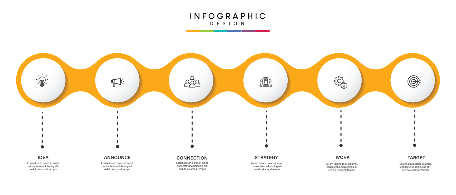 Steps business data visualization timeline process infographic template ...