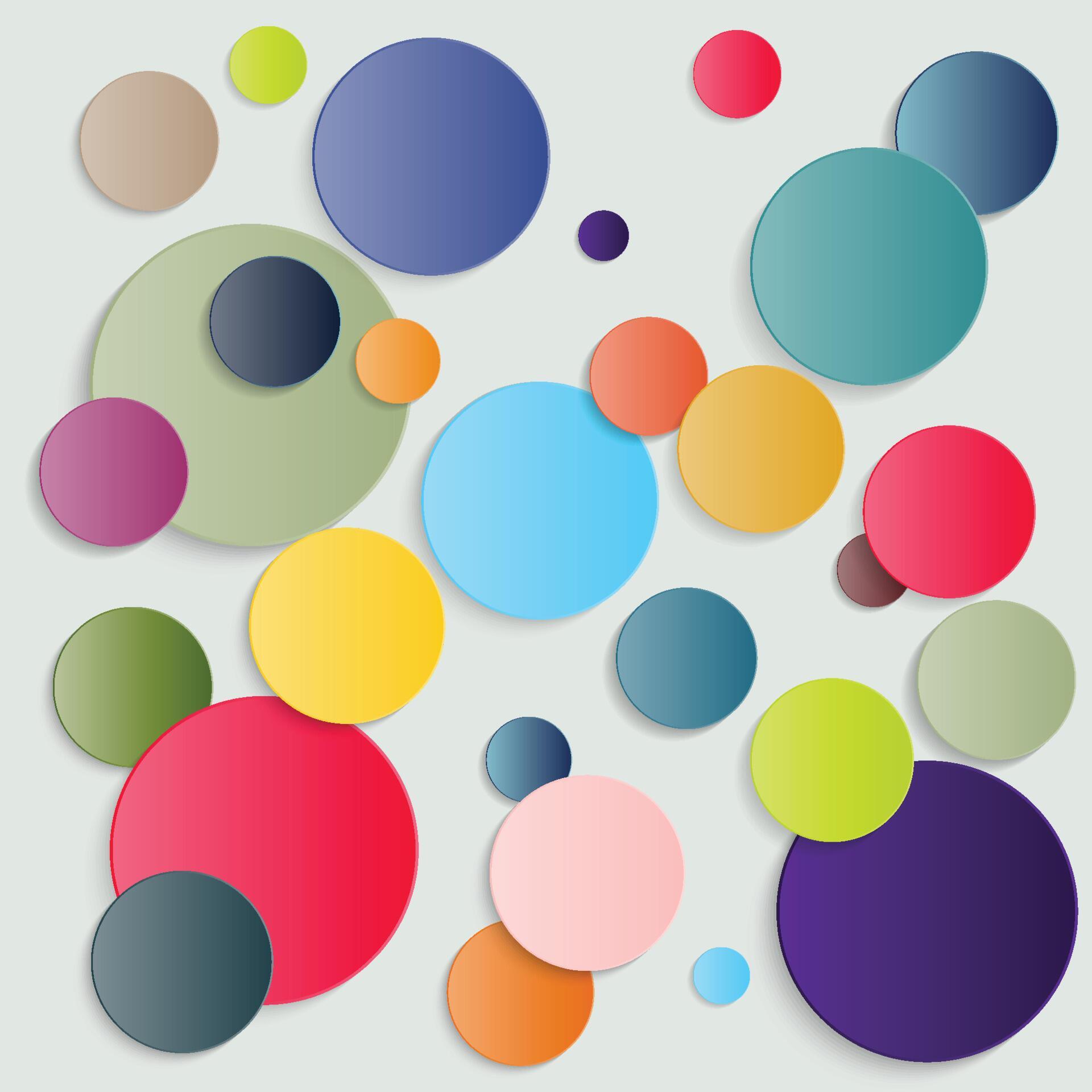 Abstract Colorful Bubbles Background - vector 6300995 Vector Art at ...
