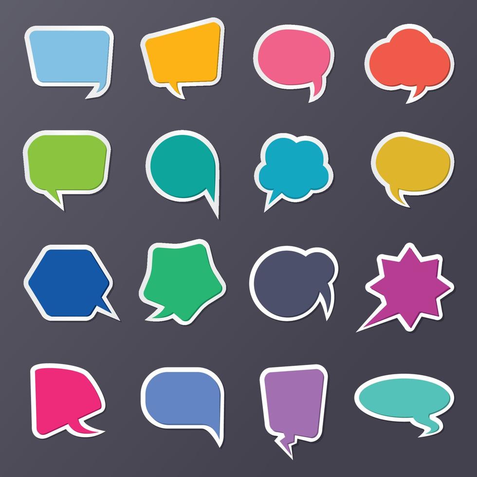 Speech Bubble Icon Design Template. Vector Illustration 6301081 Vector ...