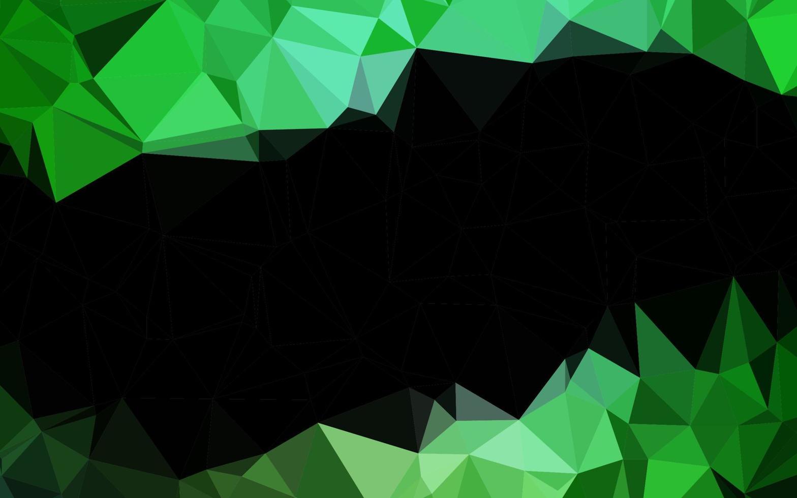 Dark Green Vector Shining Triangular Background 6319602 Vector Art At Vecteezy