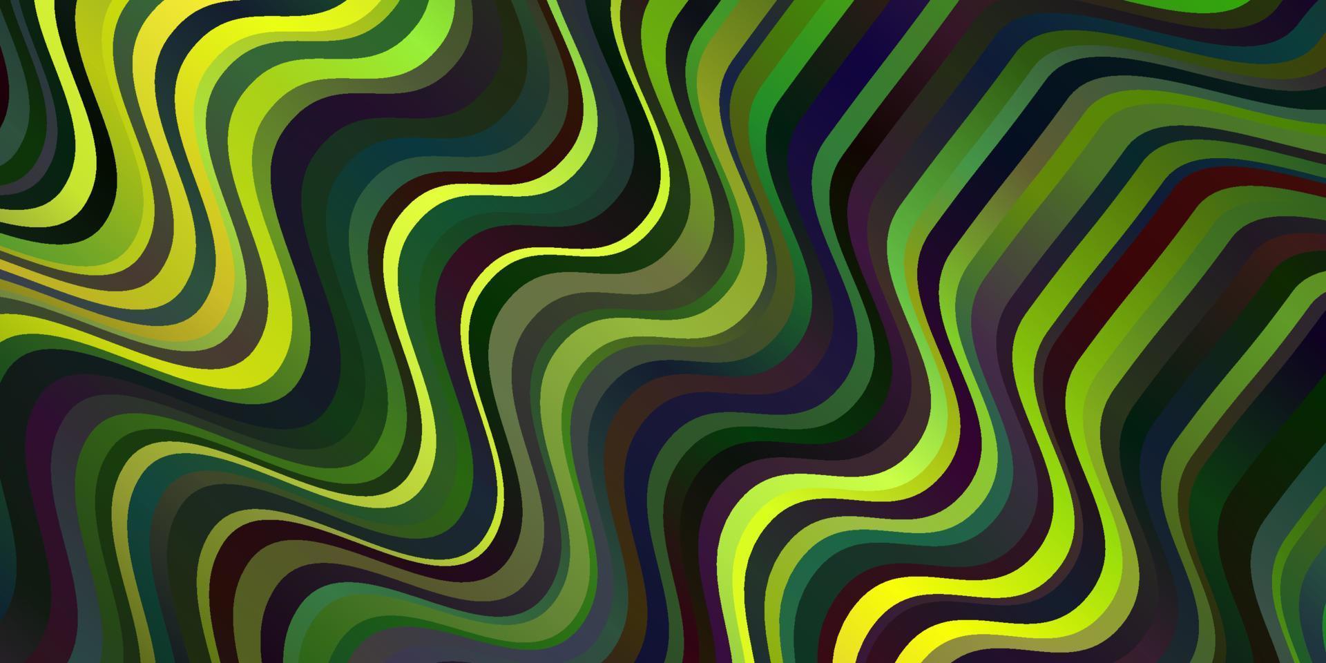 Dark Blue Green Vector Pattern With Curved Lines 6324882 Vector Art