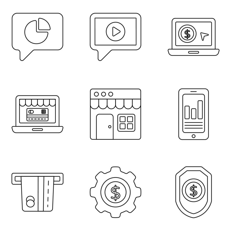 Pack of Financial Management Icons 6327463 Vector Art at Vecteezy