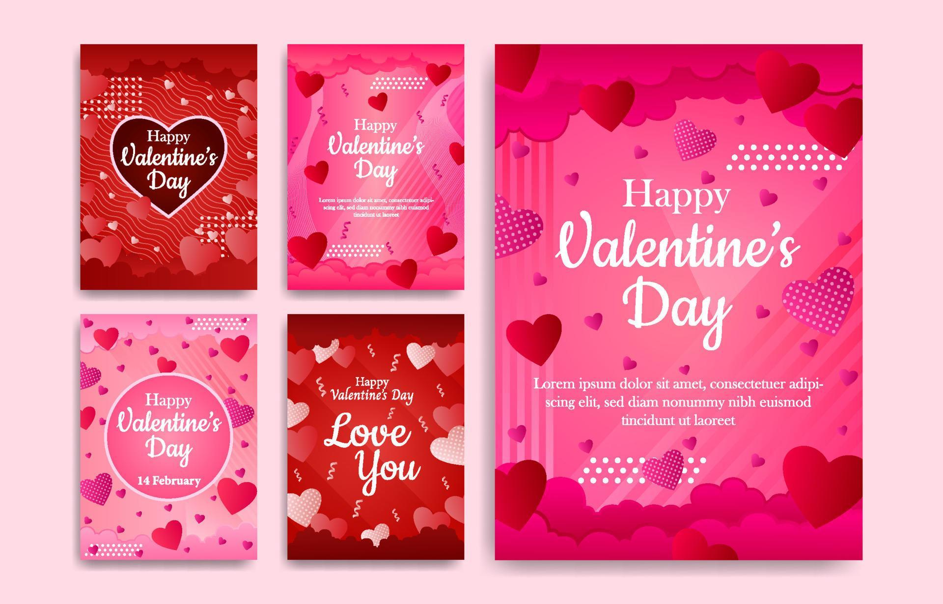 Valentine's Day Card 6327779 Vector Art at Vecteezy