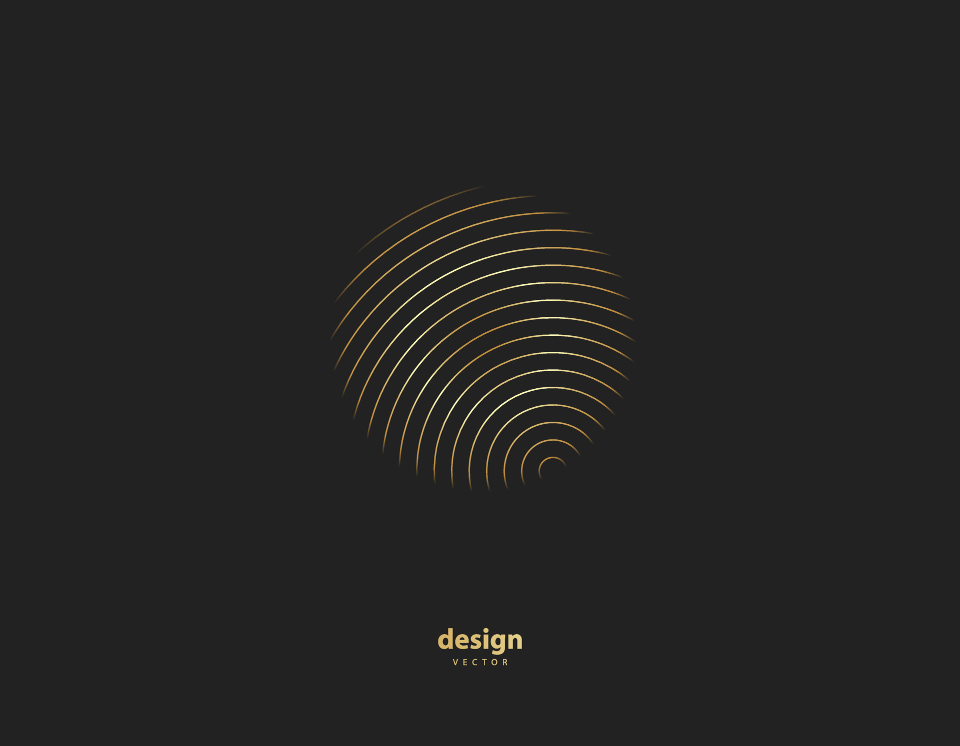 Circle Line Gold Color Background Abstract Round Pattern Vector Illustration 6330354 Vector