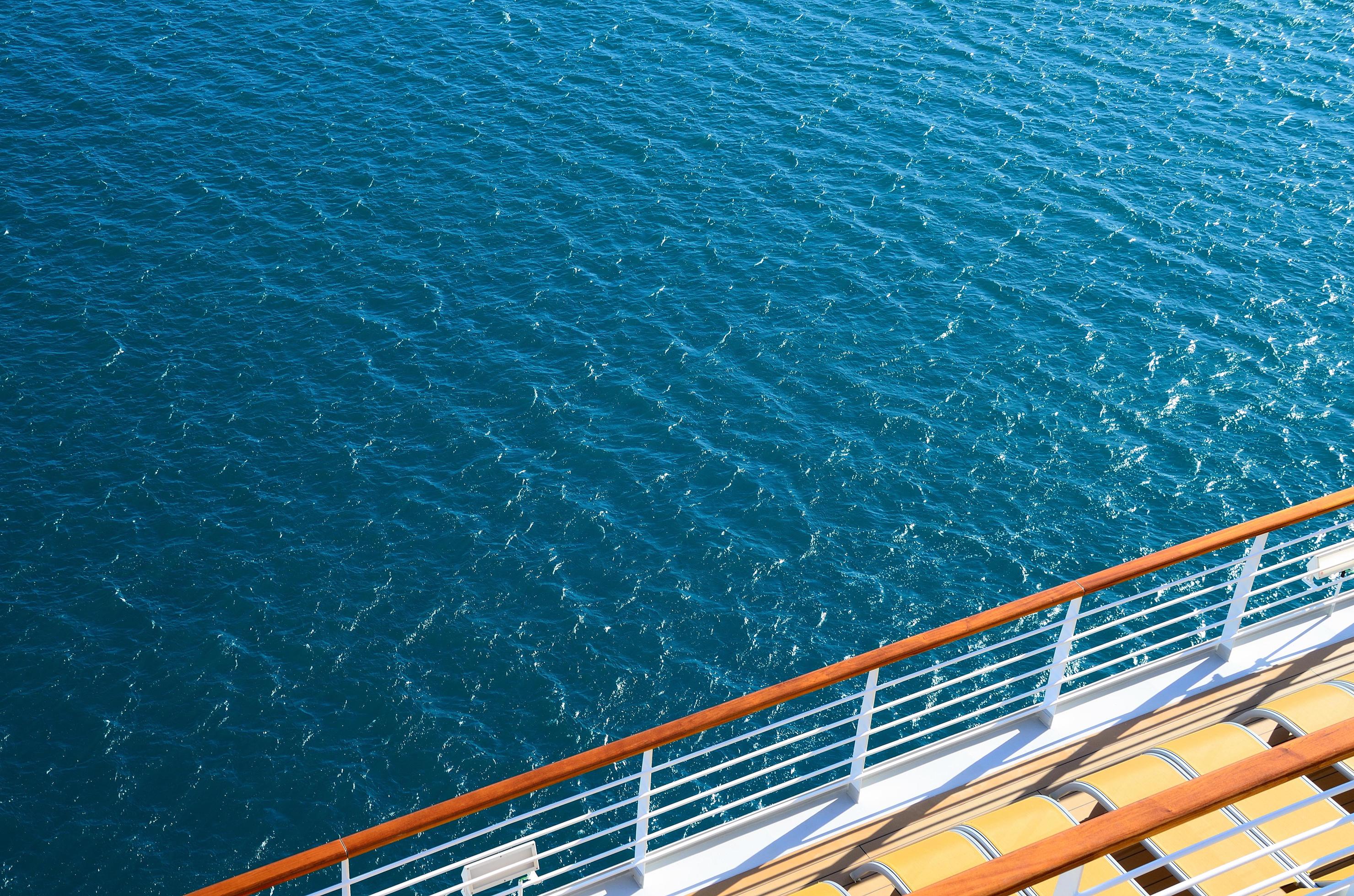 railing on ship in sea 6342660 Stock Photo at Vecteezy