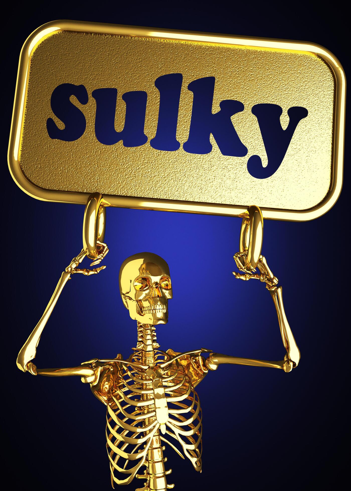 Sulky Word And Golden Skeleton 6345961 Stock Photo At Vecteezy sulky-word-and-golden-skeleton-6345961-stock-photo-at-vecteezy