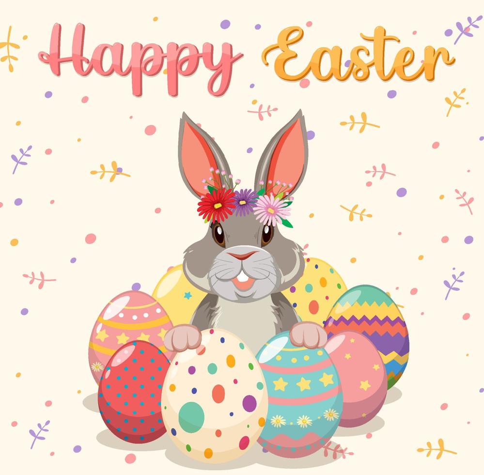 Happy Easter Design With Bunny And Eggs 6351026 Vector Art At Vecteezy happy-easter-design-with-bunny-and-eggs-6351026-vector-art-at-vecteezy