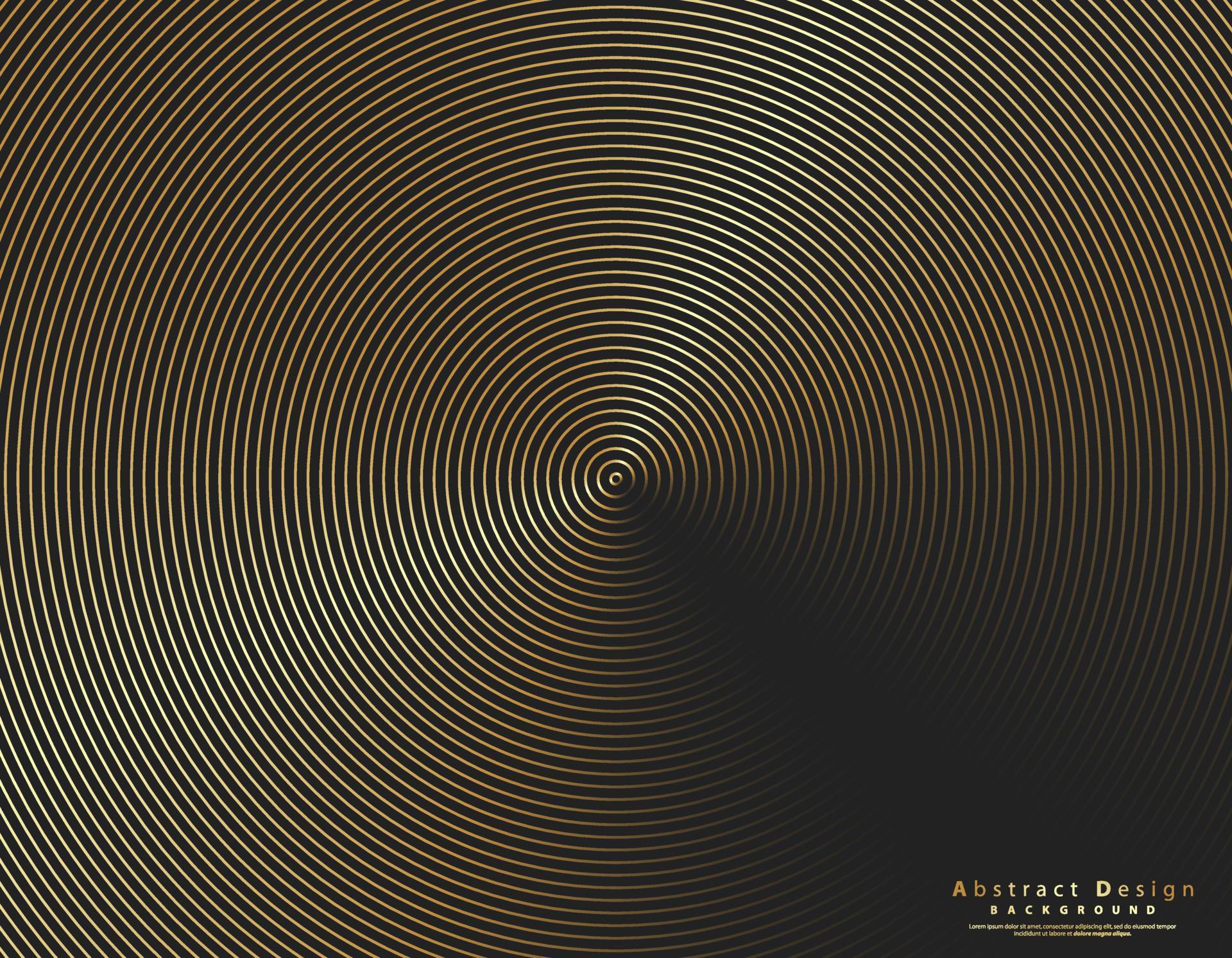 Circle Line Gold Color Background Abstract Round Pattern Vector Illustration 6361794 Vector